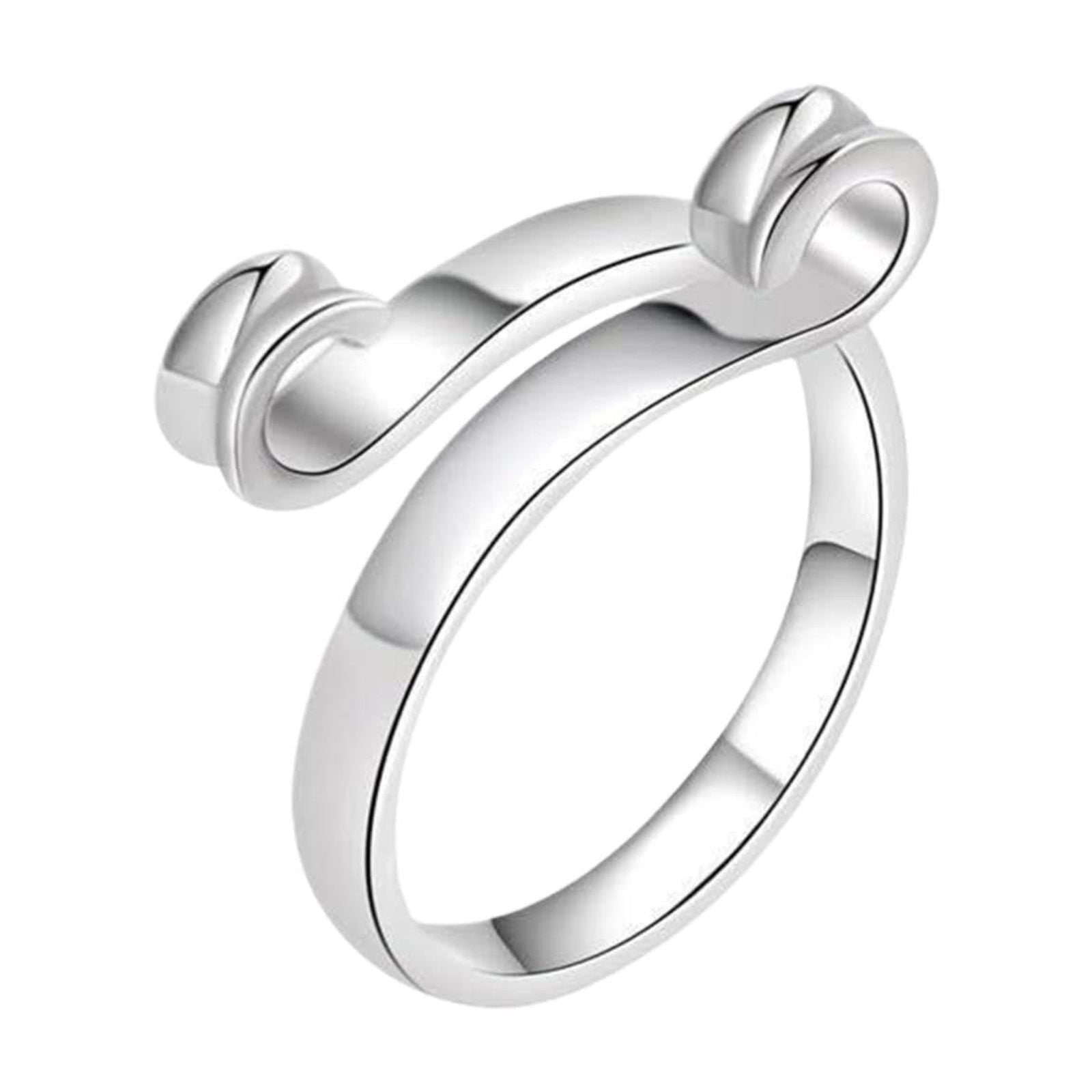 Knitting Crochet Ring Metal Open Yarn Finger Holder Adjustable Crochet ...