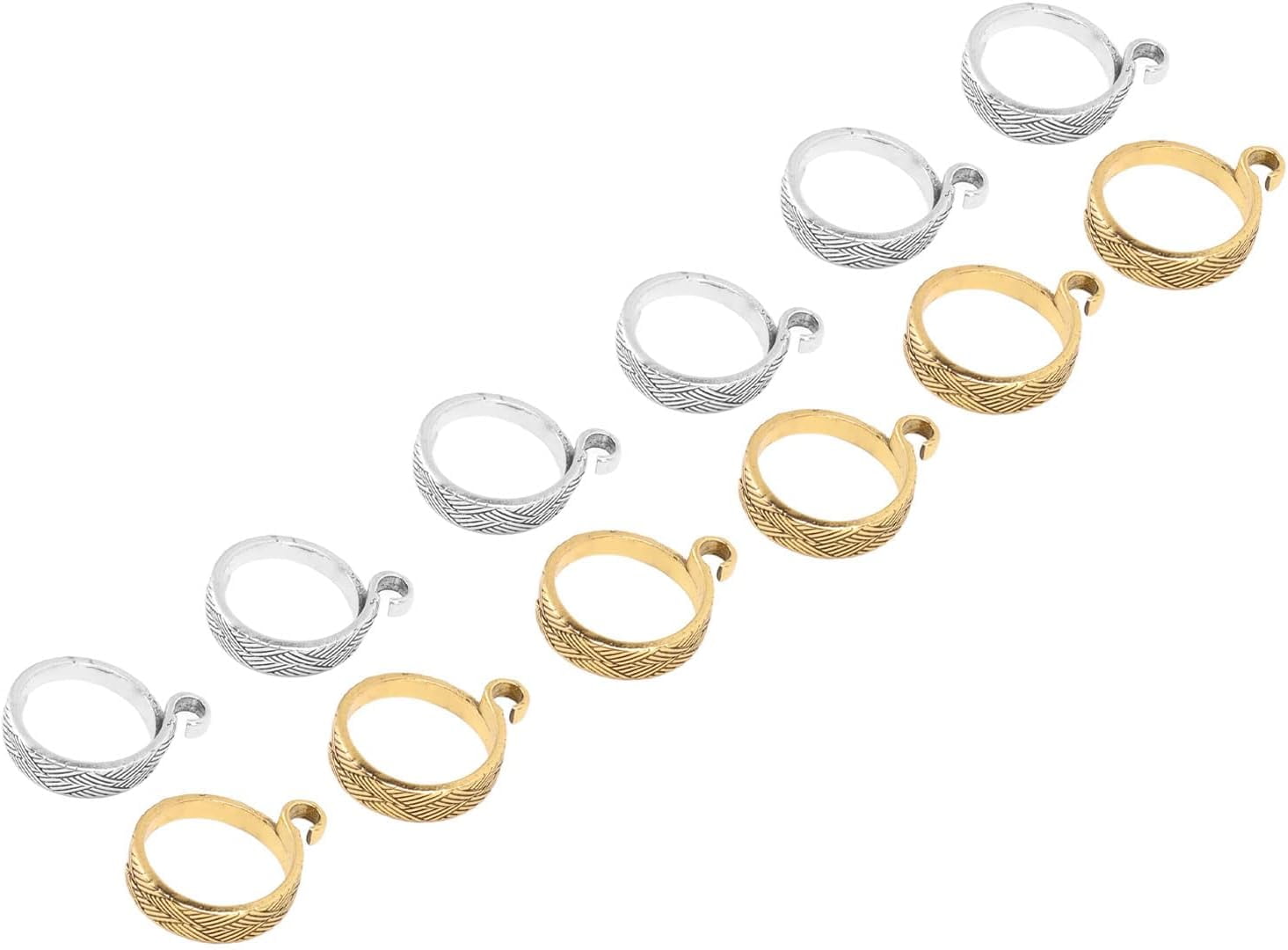 Knitting Kits, Arc Design Knitting Crochet Loop Ring Alloy Open Design ...