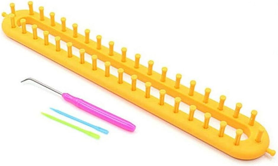 Knitting Loom Knitter Kit Plastic Yarn Cord Knitter with Hook Needle ...