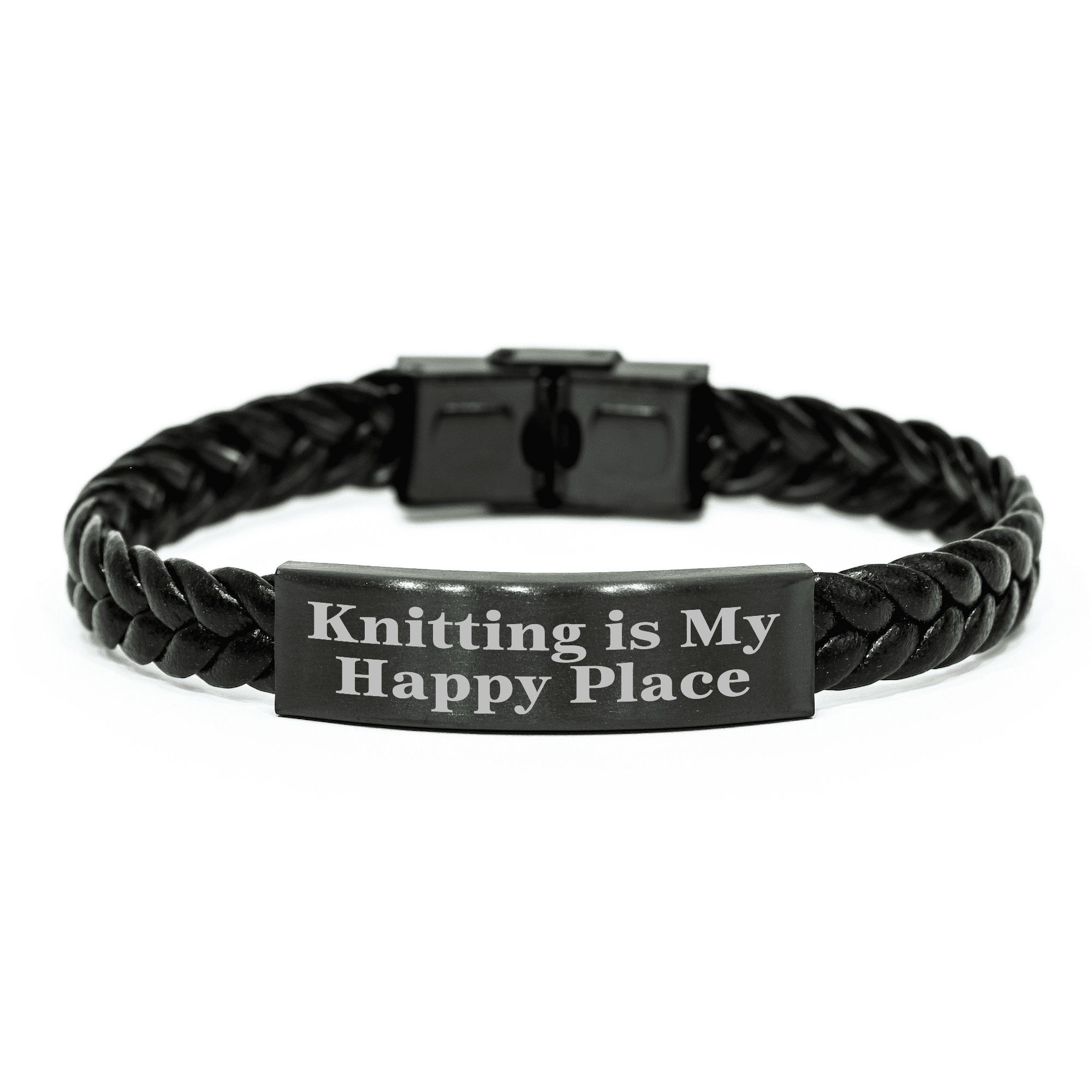 Knitting Love Interlaced Leather Bracelit, Gifts from Family for ...
