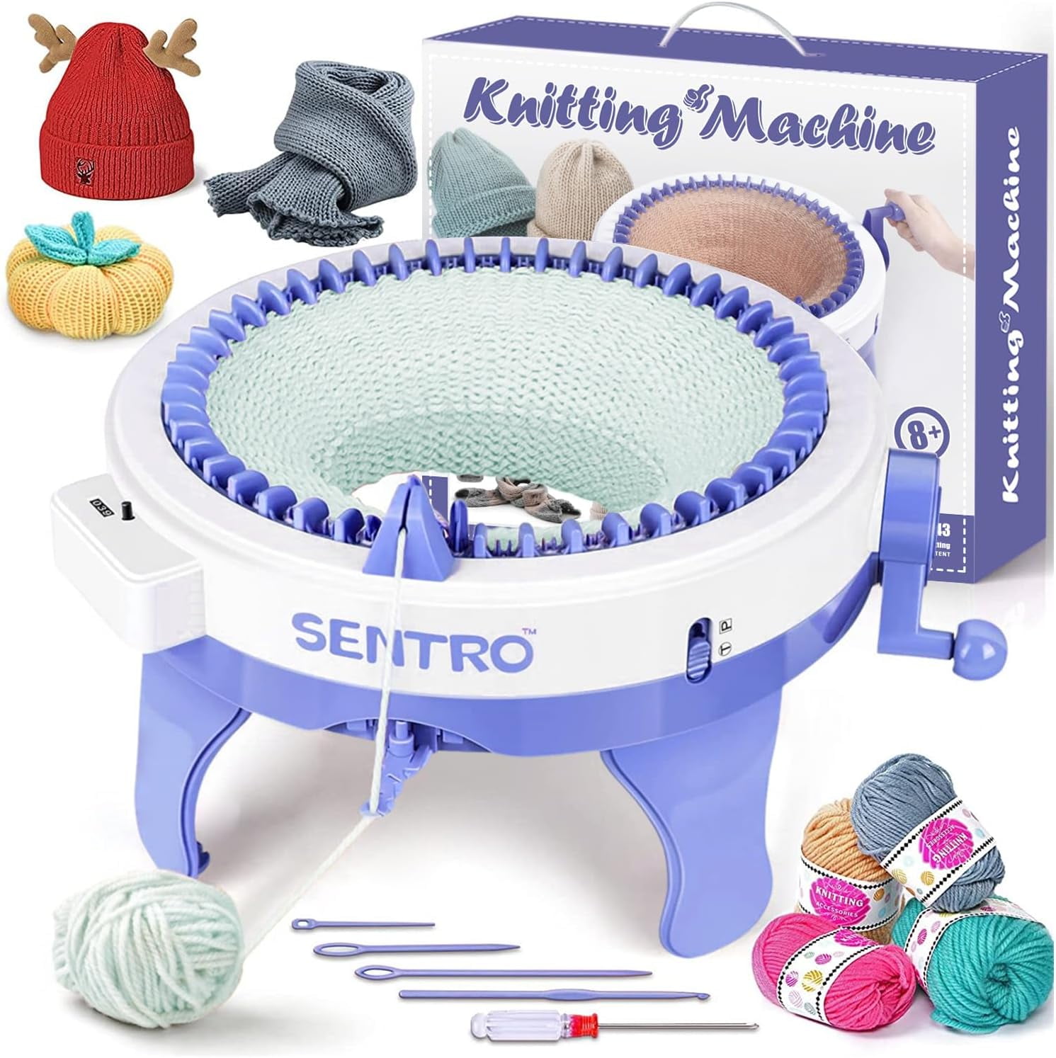 Knitting Machines 48 Needles,Smart Knitting Crochet Machine, Knitting ...