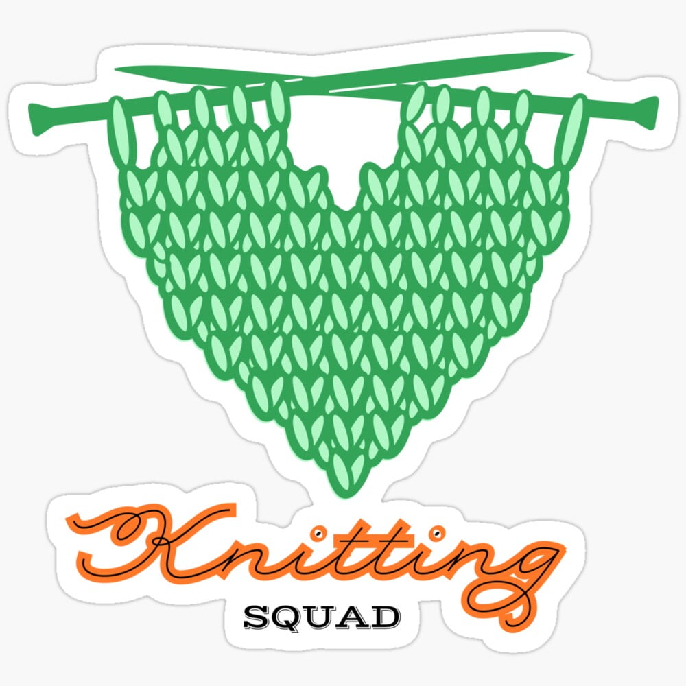 Knitting Squad Sticker Phone Decal Water Bottle Stickers Car Decals ...