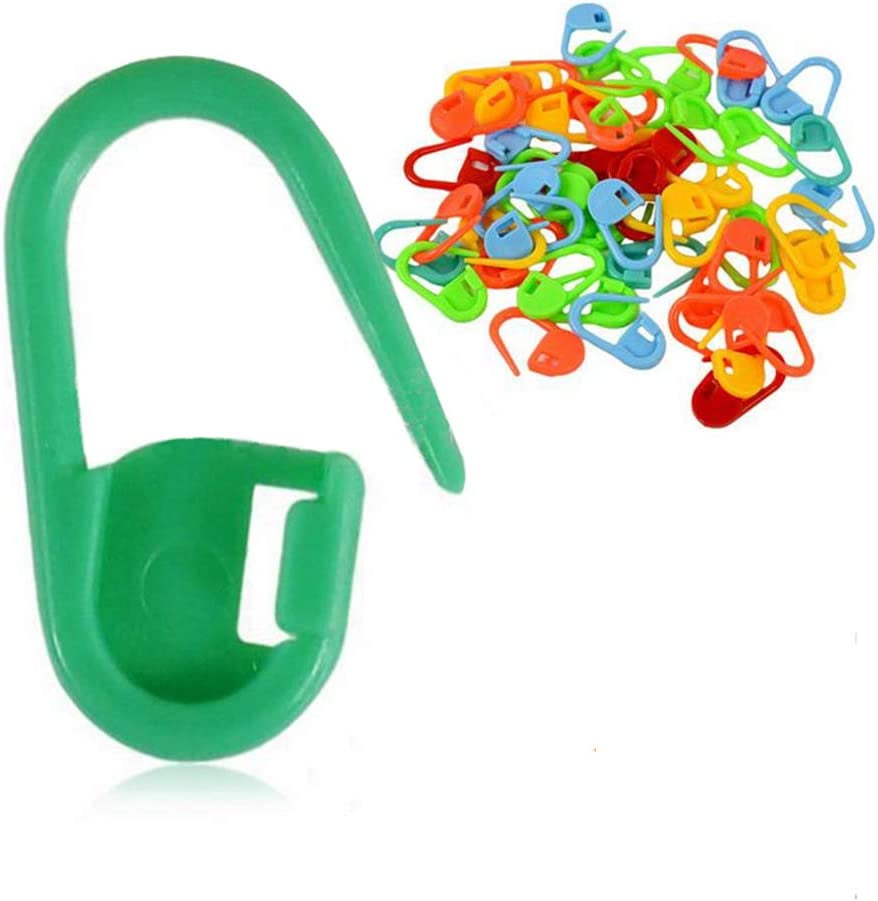 Knitting Stitch Markers, 200 Pack Knitting Locking Stitch Markers ...