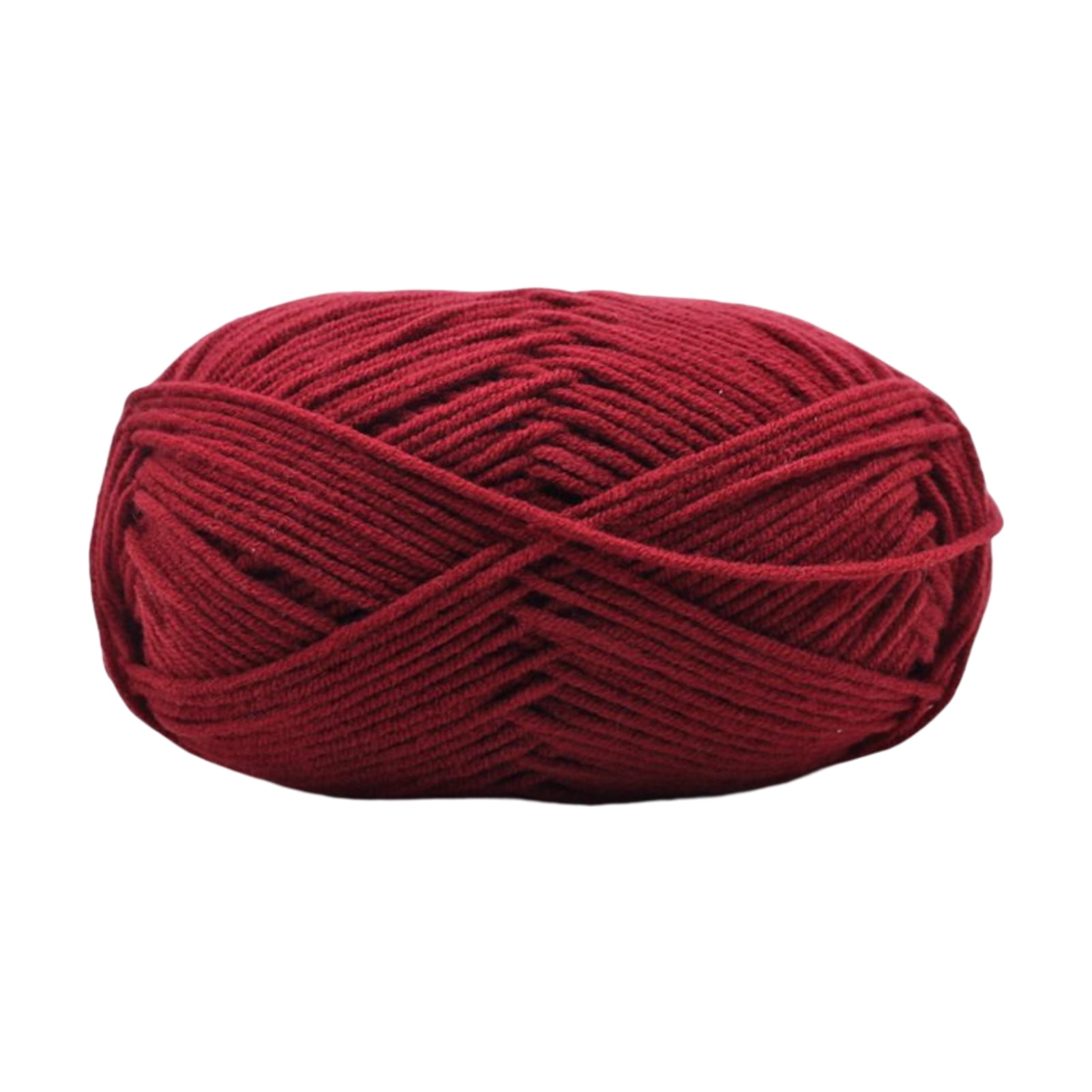 Knitting Wool Yarn Professional Ultra Soft Needlework DIY 4Ply Milk ...