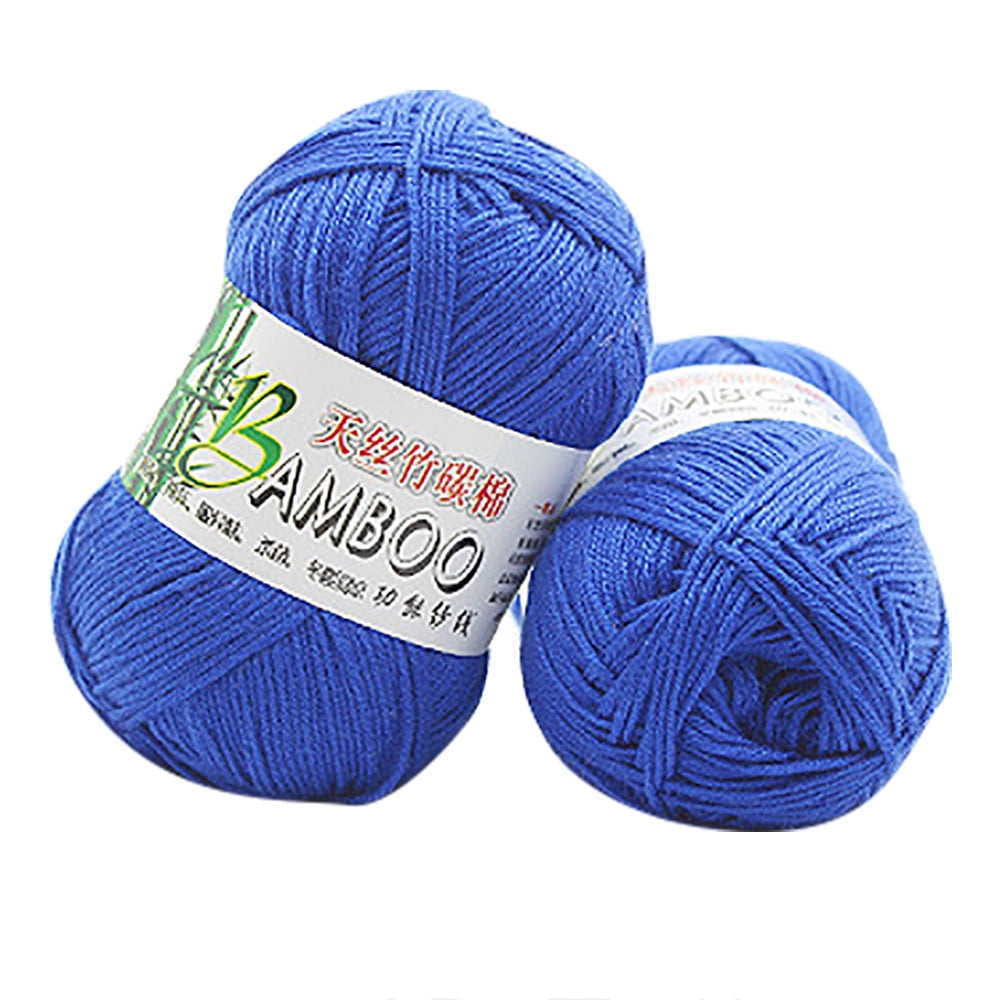 Knitting Yarn Natural Cotton Blend DK Weight 50g Skein 1.2mm Fingering ...