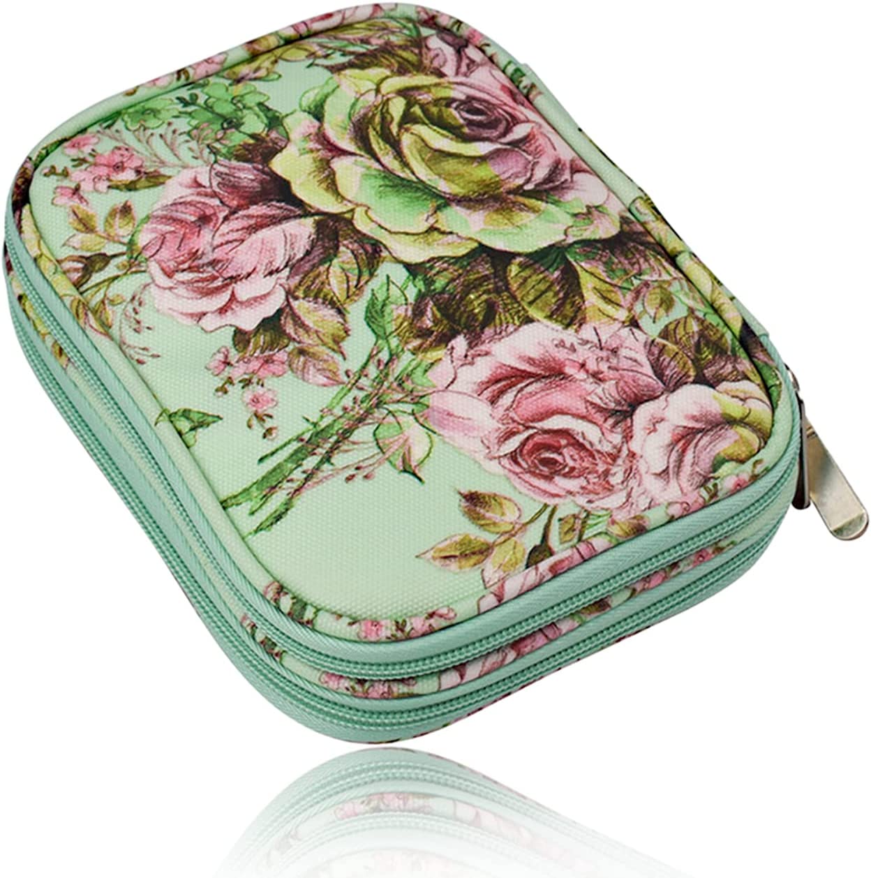 Knitting needles bag with mesh compartments,sewing kit bag for crochet ...