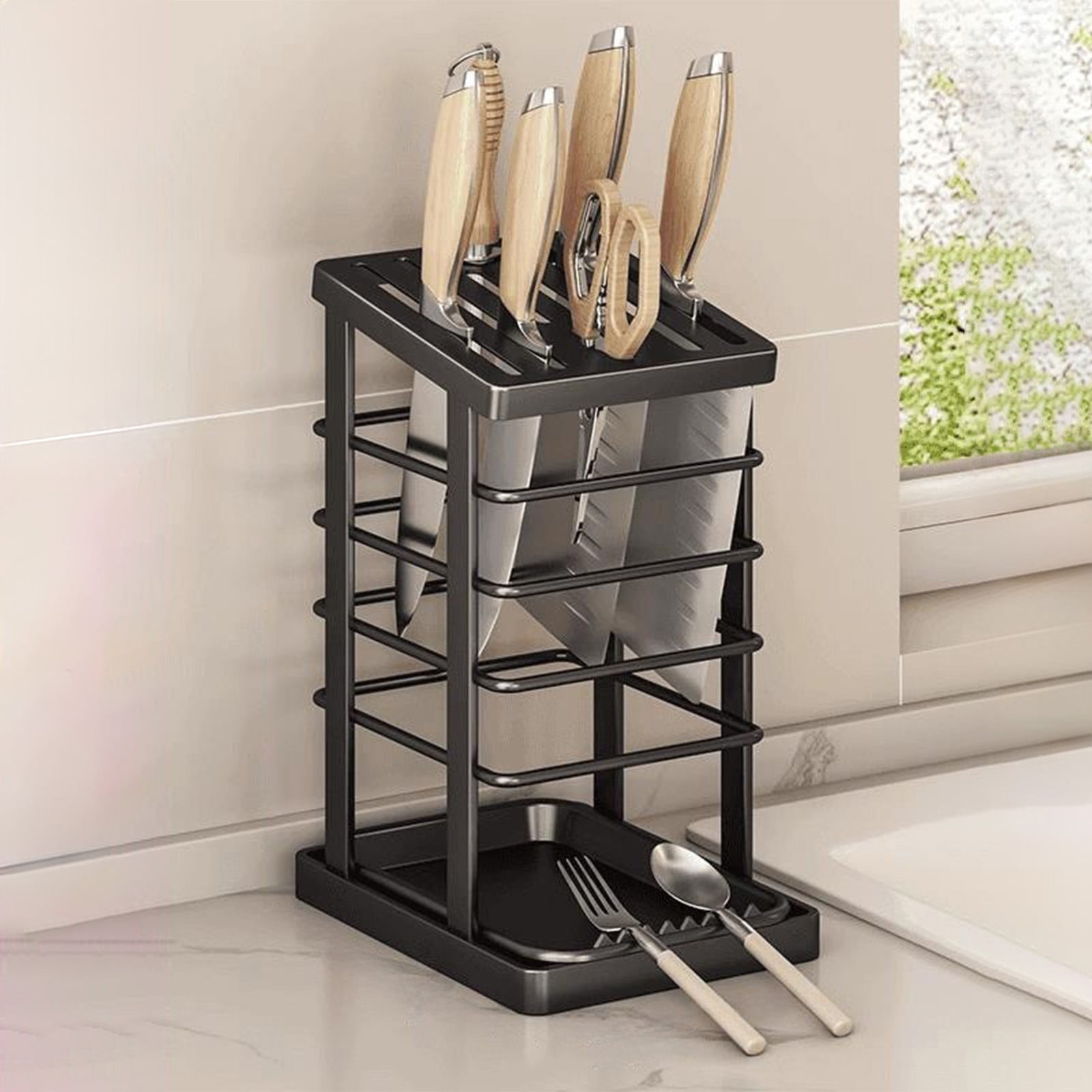 Knives Storage Without Knives,9×6inch Kitchen Knife Rack Storage Rack ...