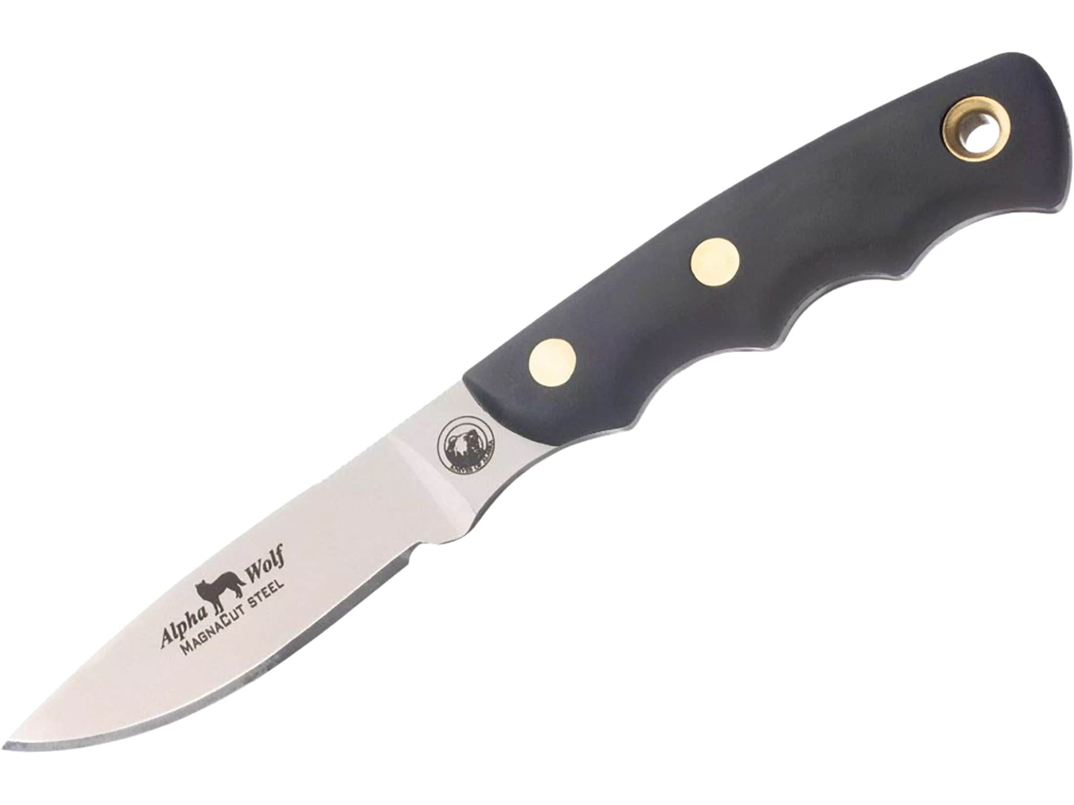 Knives of Alaska Alpha Wolf Fixed Blade Knife 3" Drop Point CPM ...