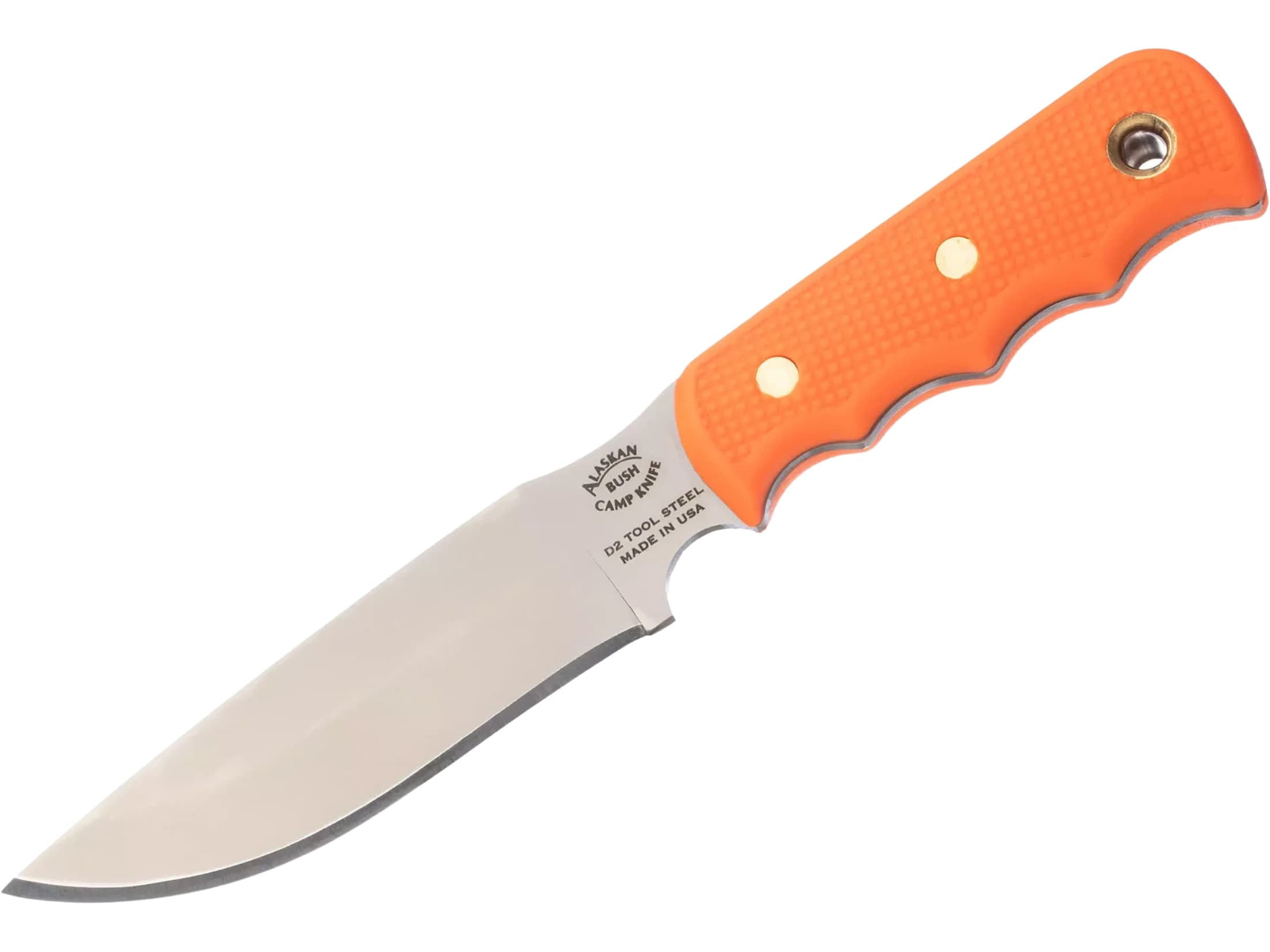 Knives of Alaska Bush Camp Fixed Blade Knife 6" Drop Point D2 Bead ...