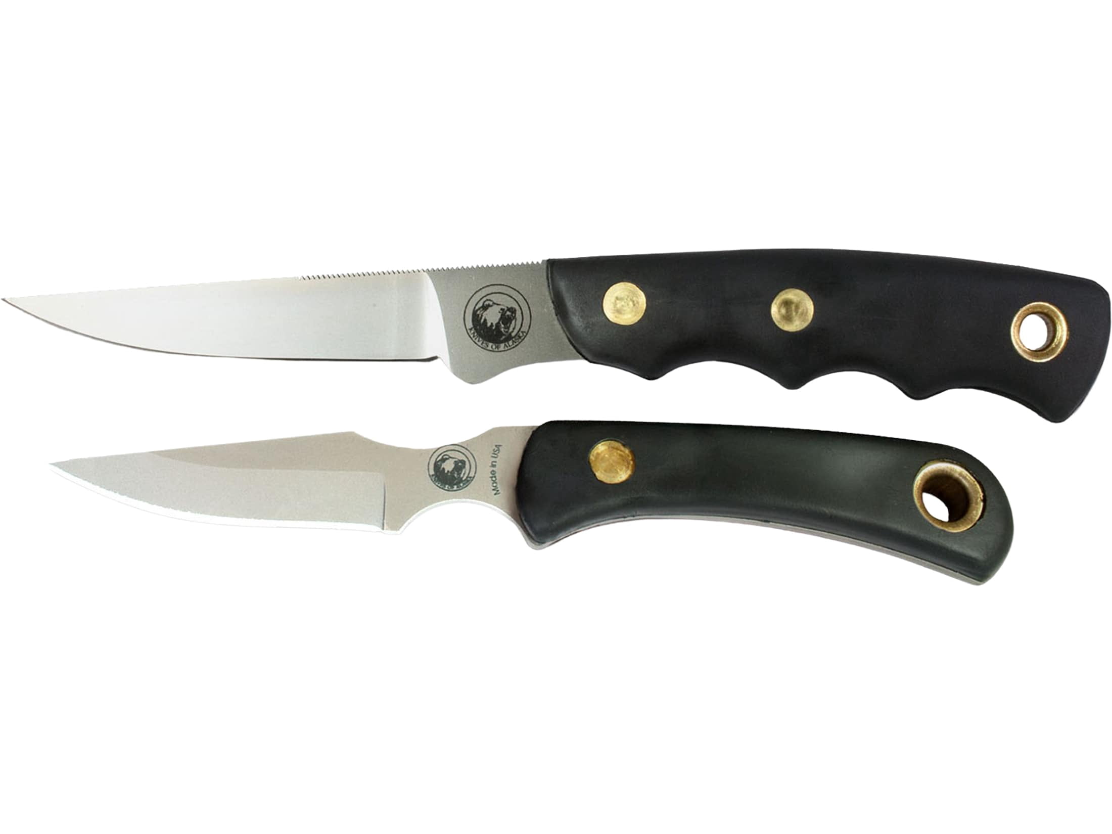 Knives of Alaska Jaeger/Cub Bear Combo Fixed Blade Knife Set D2 Tool ...