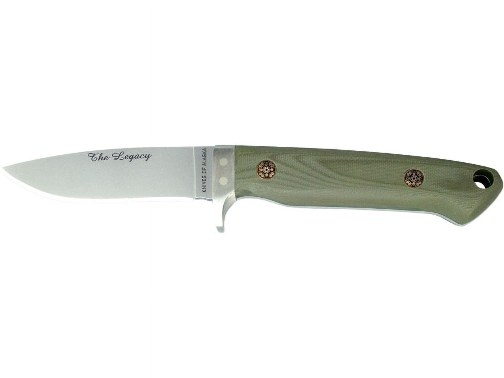 Knives of Alaska Legacy Fixed Blade Knife 5.25" Drop Point D2 Satin ...