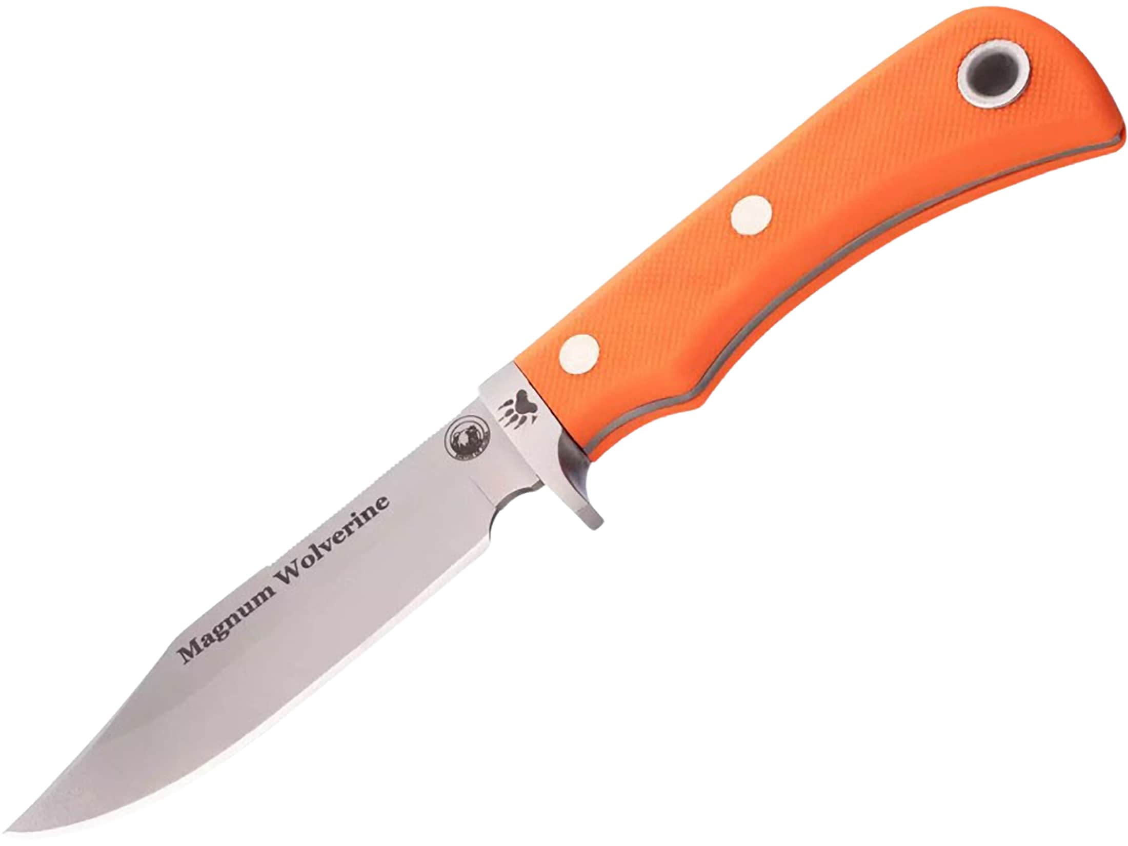 Knives of Alaska Magnum Wolverine Fixed Blade Knife 4.5" Clip Point D2 ...