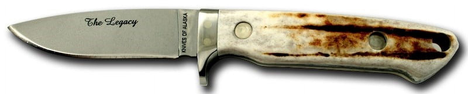 Knives of Alaska Legacy Fixed Blade Knife 3.25" Drop Point D2 Satin ...