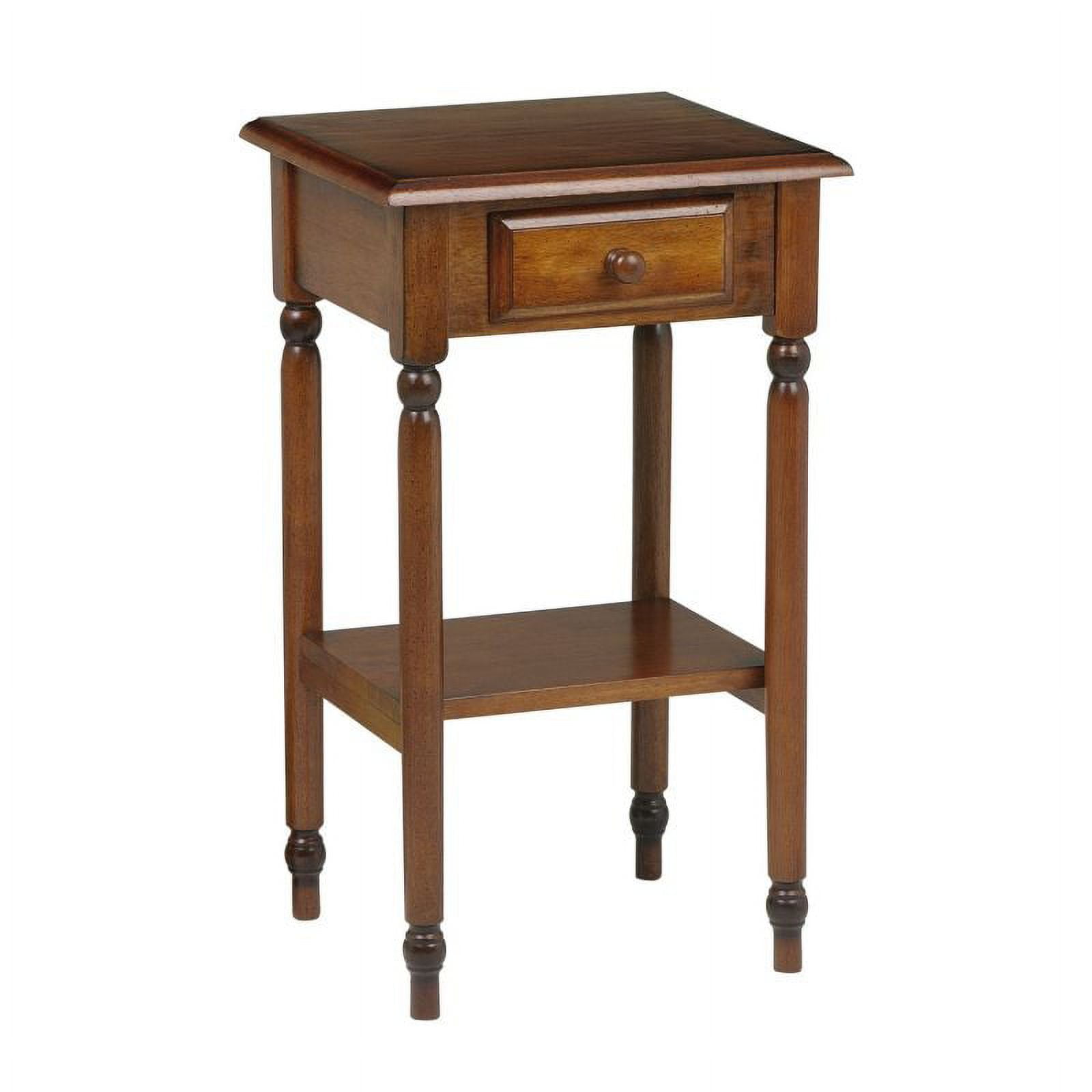 Knob Hill Tall Side Table, Antique Cherry - Walmart.com