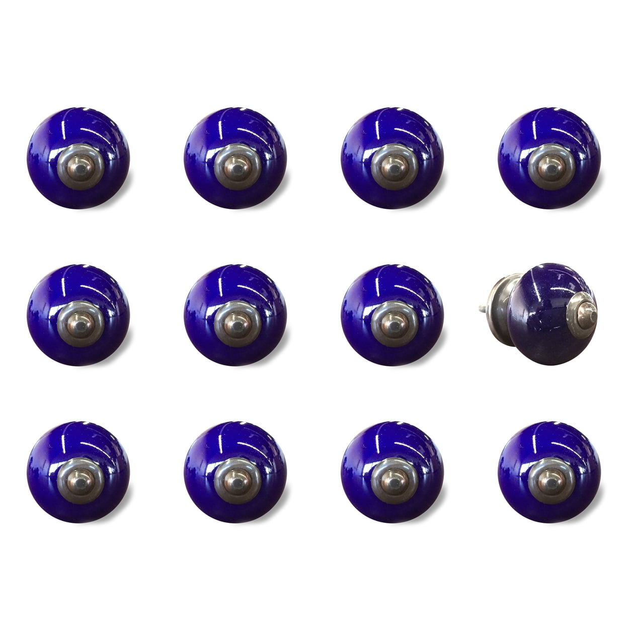 Knob-It Vintage Drawer Knobs 12-Piece Set 11 Inch Hand Painted Colorful ...
