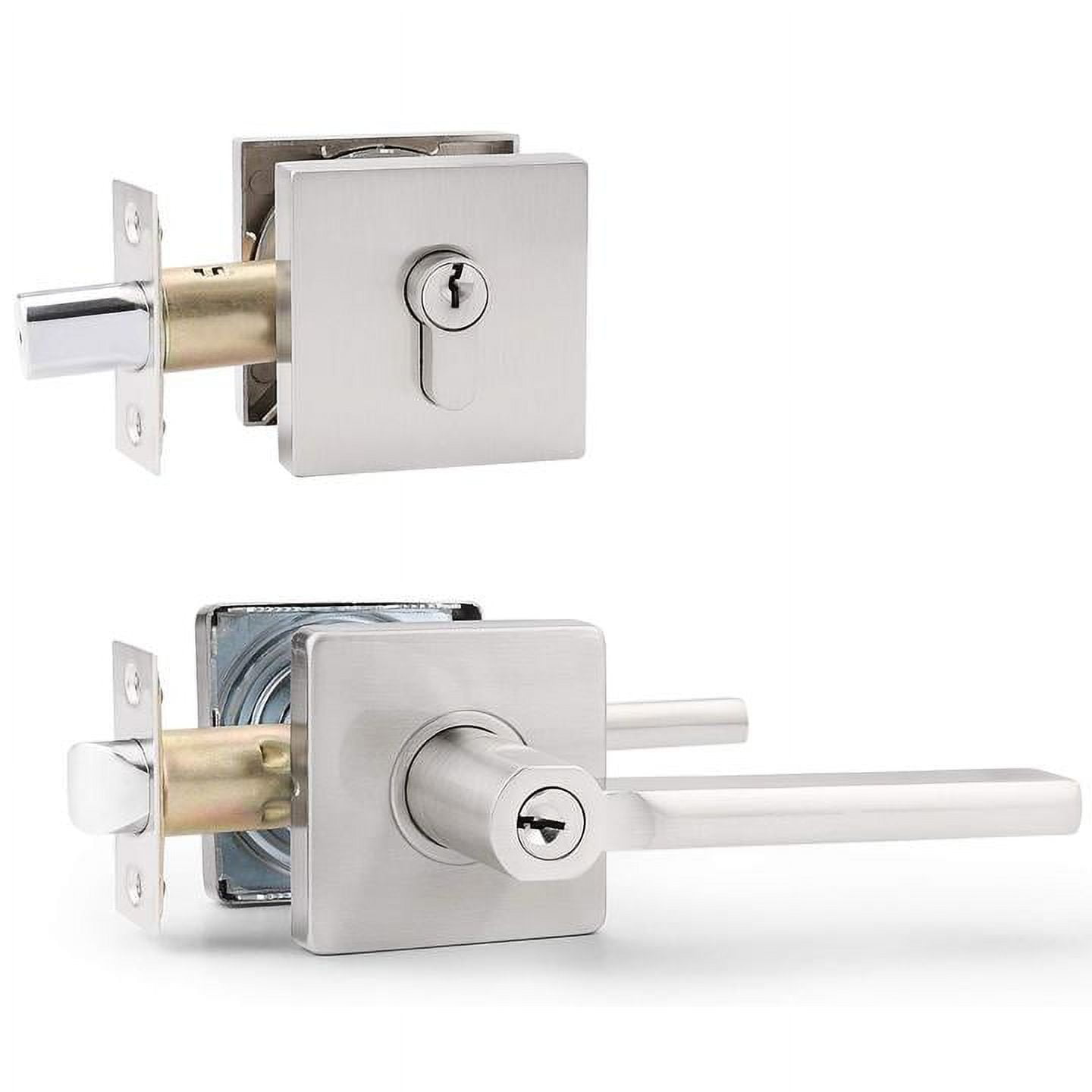 Knobelite (3 Pack Door Hardware Dummy Lever Door Handles for Closets ...