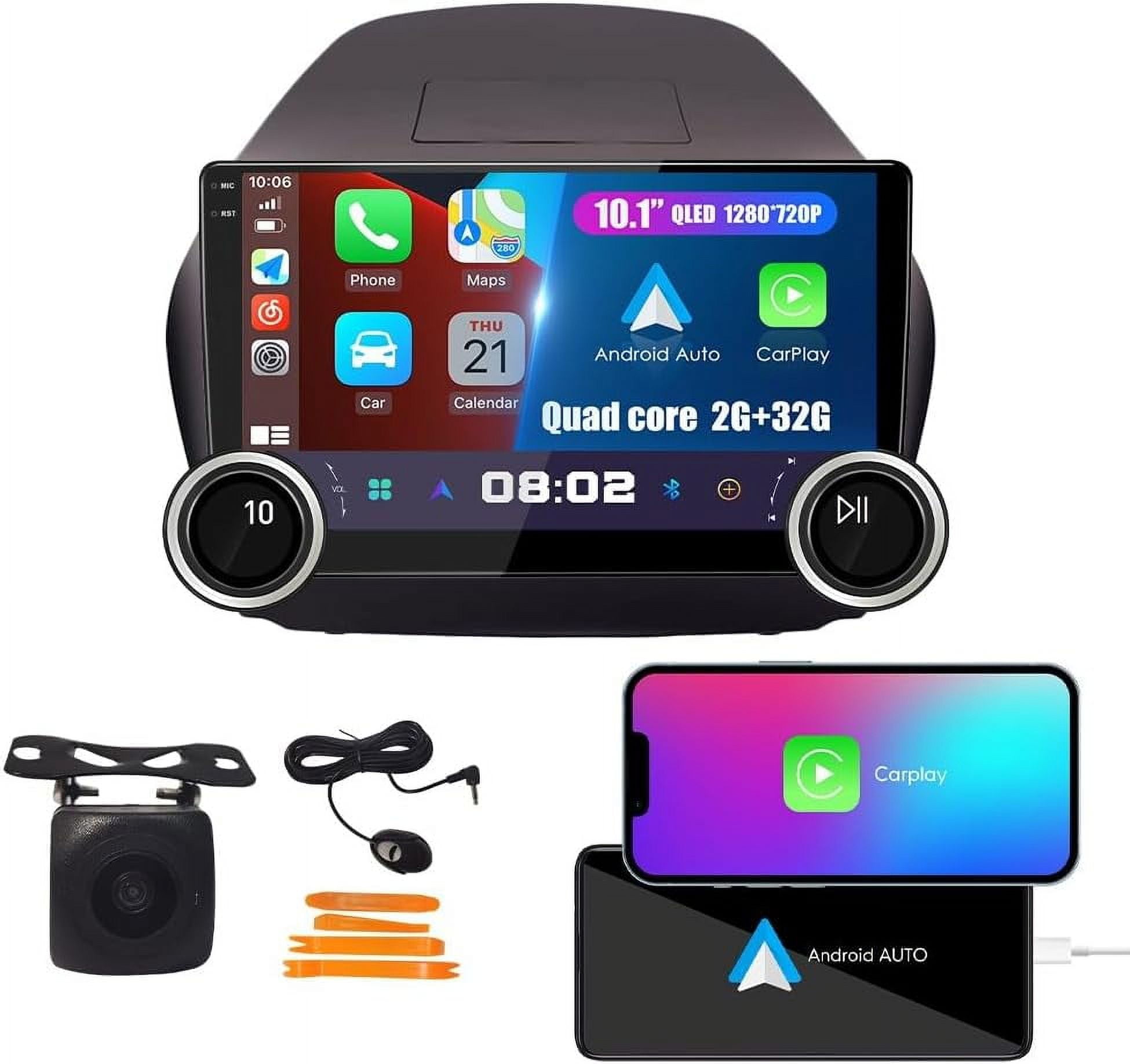 Knobs CarPlay/Android Auto Autoradio Android FM Radio Car Navigation ...