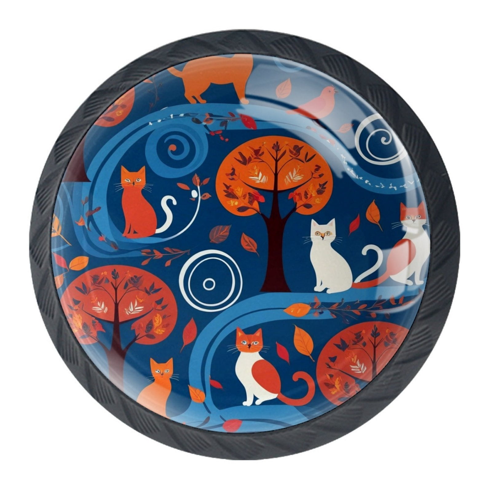 Knobs for Cabinets and Drawers,Fall Tree Cat Bathroom Dresser Handle Pulls decorative Hardware ...