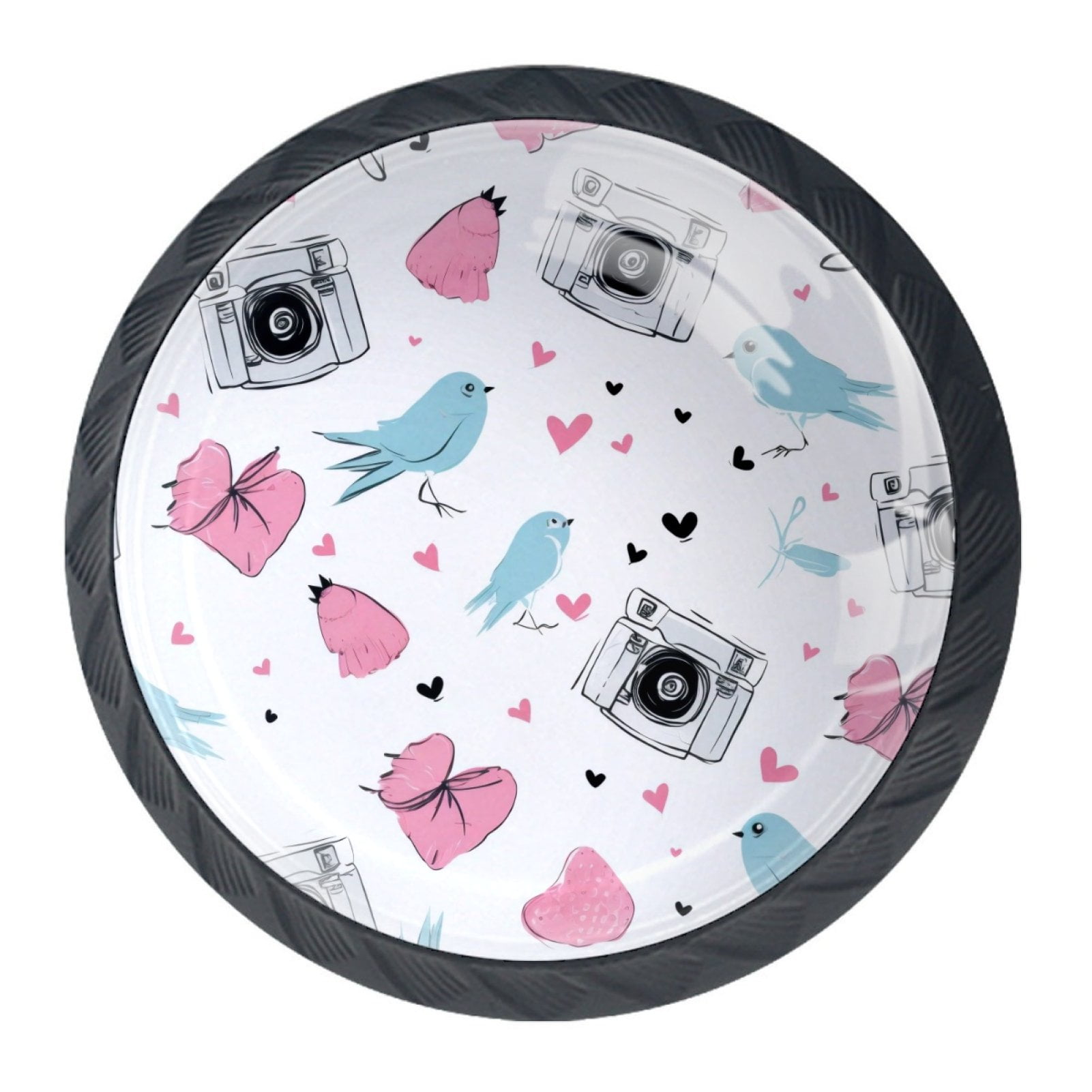 Knobs for Cabinets and Drawers,Flower Bird Camera Bathroom Dresser ...