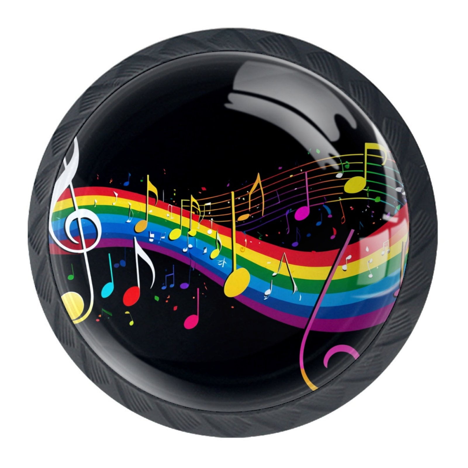 Knobs for Cabinets and Drawers,Rainbow Music Notes Bathroom Dresser ...