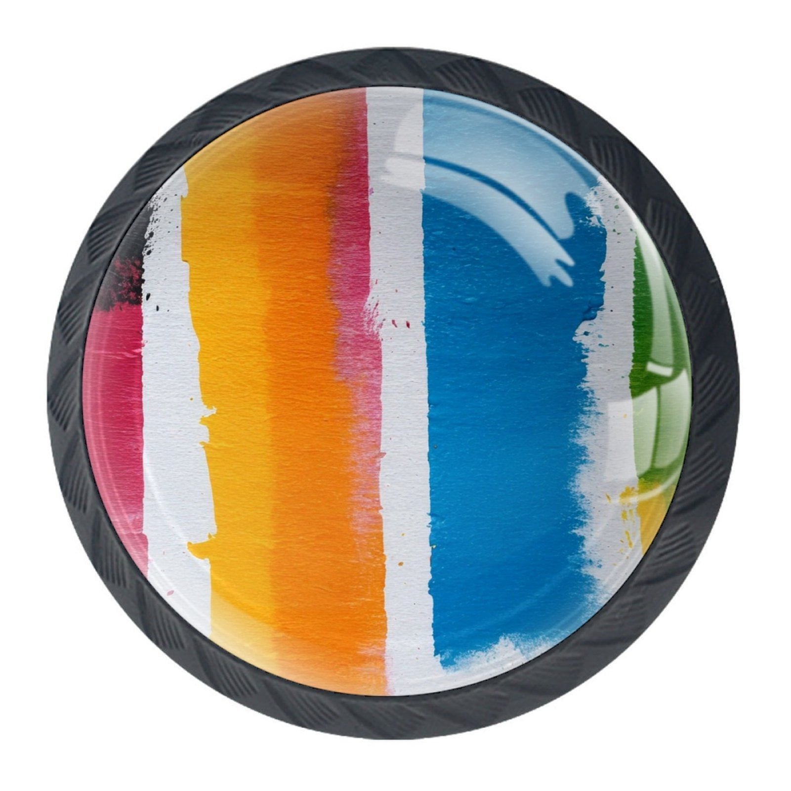 Knobs for Cabinets and Drawers,Rainbow Stripes Bathroom Dresser Handle ...