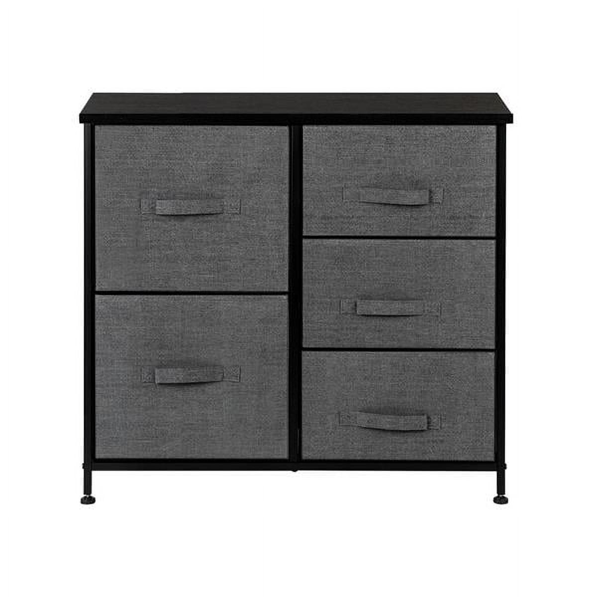 Knocbel Simple Design Storage Dresser With 5 Removable Fabric Drawers ...