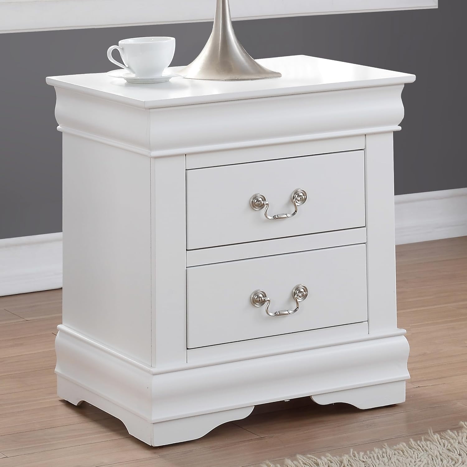 Knocbel Traditional Nightstand End Tables Side Table with 2 Drawers and ...