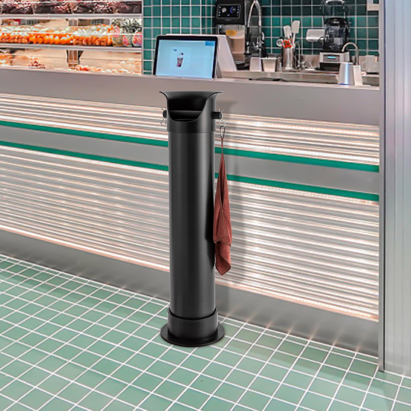 Knock Box for Coffee Grounds, With Removable Base Commercial Floor ...