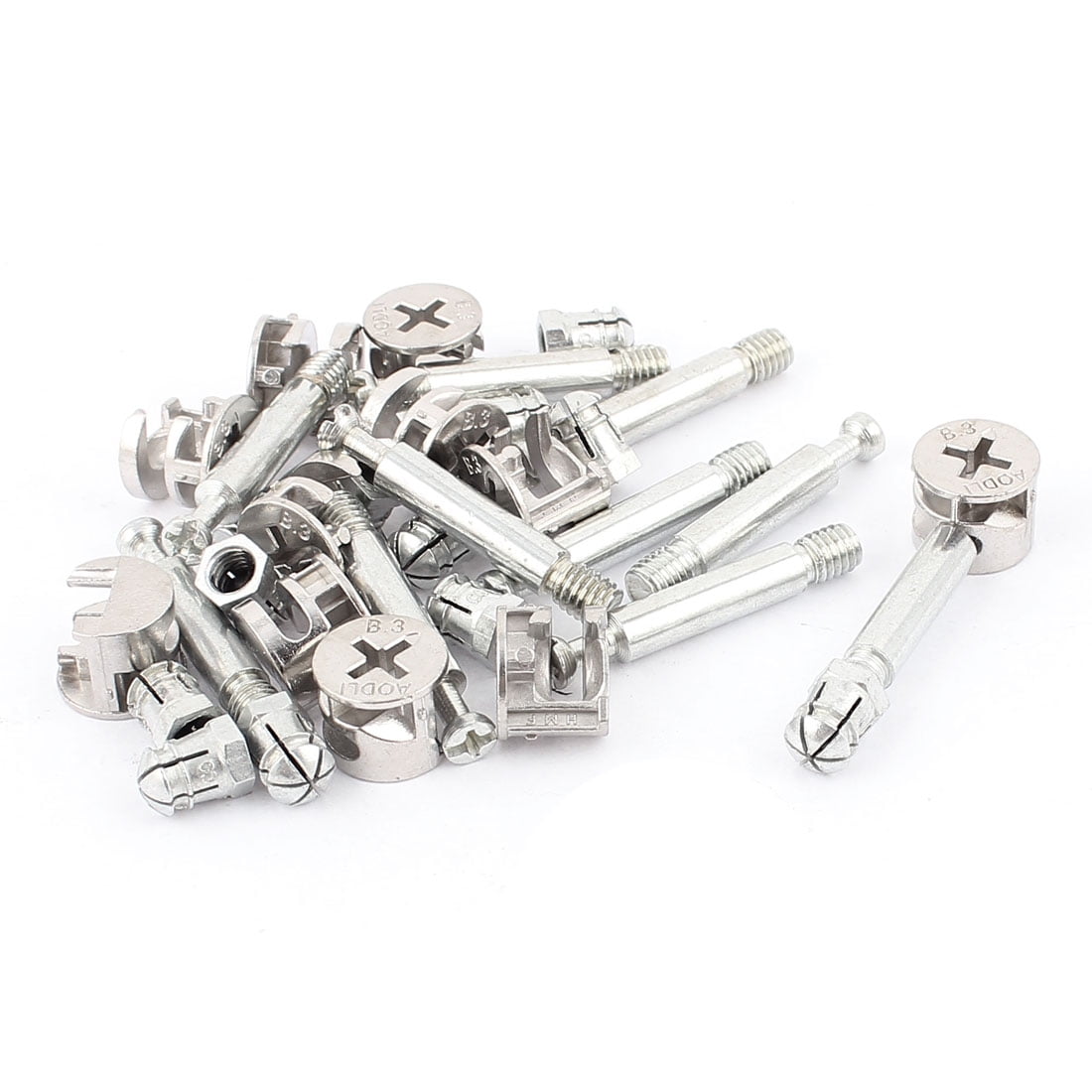 Knock Down Furniture Cam Lock Fitting Dowel Assembly 11 Sets - Walmart.com
