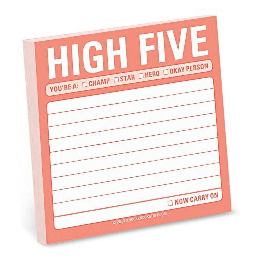 Knock Knock 12447 High Five Sticky Note Pad - Walmart.com