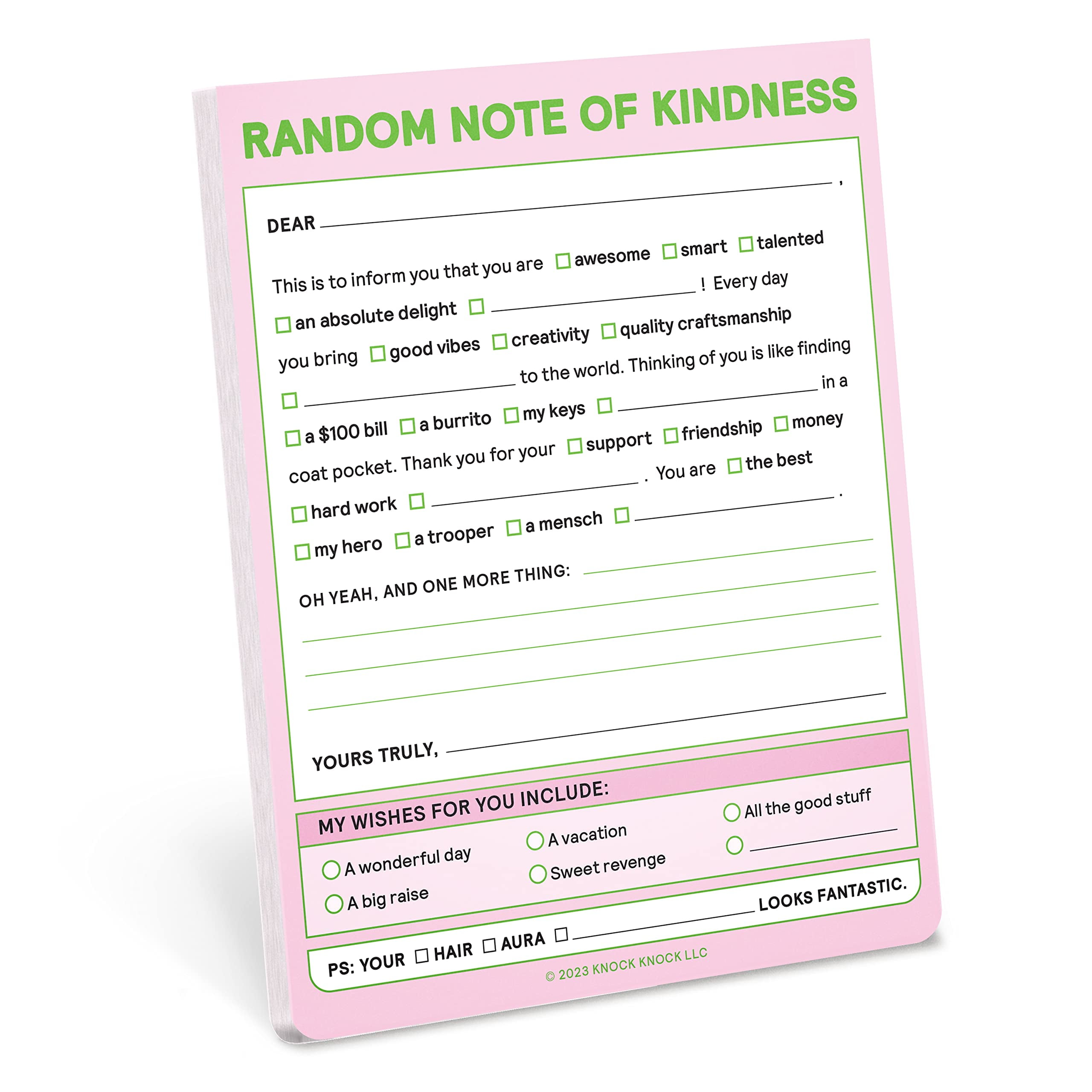 Knock Knock Random Note of Kindness Nifty Note (Pastel Version ...