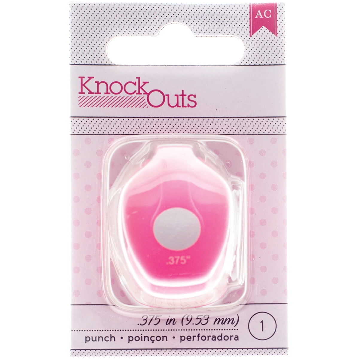 Knock Outs Mini Punch-Circle, .375", Pk 3, American Crafts - Walmart.com