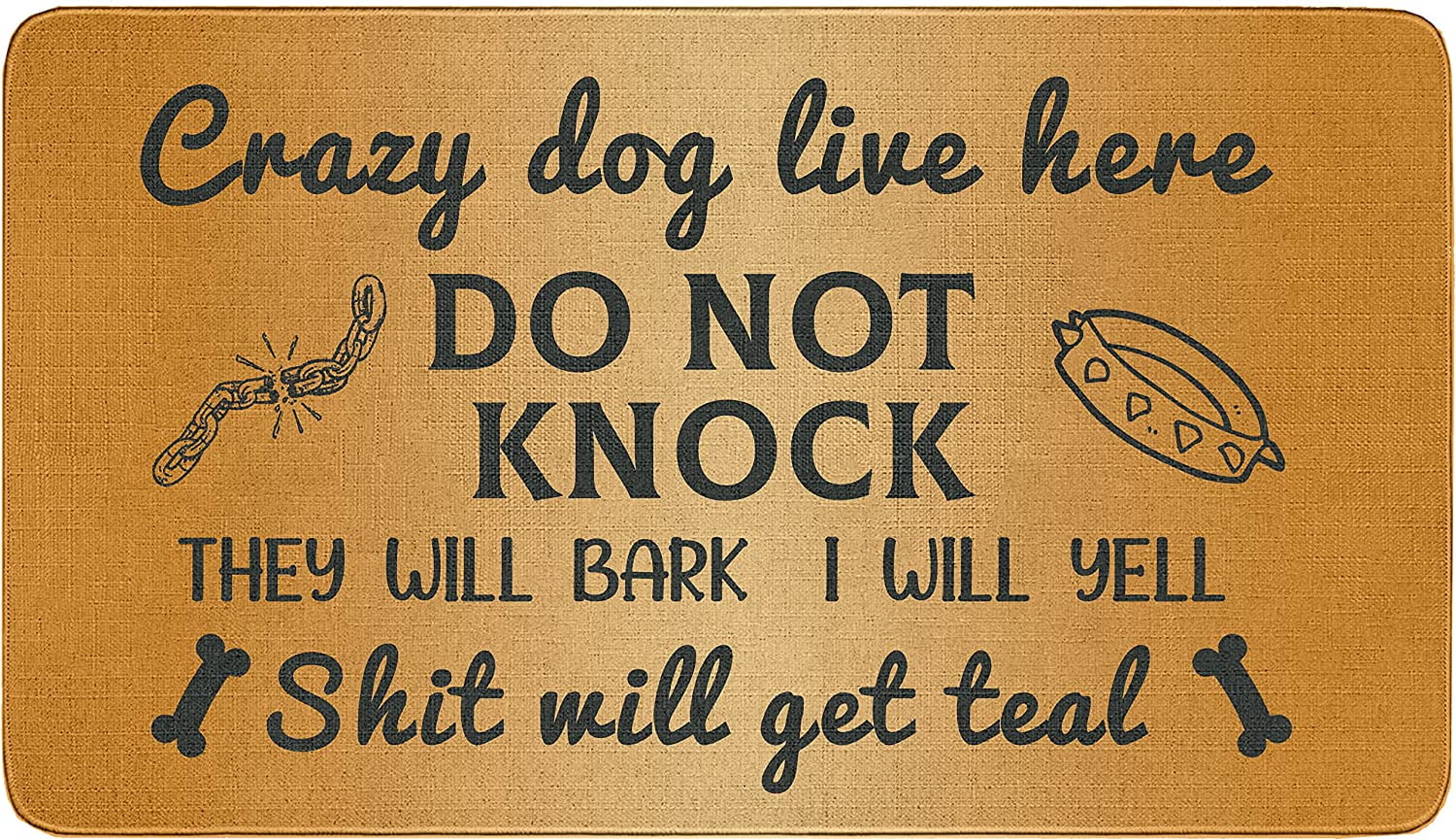 Do Not Knock or Ring Doorbell Sign Doormat Outdoor Entry Rug ...