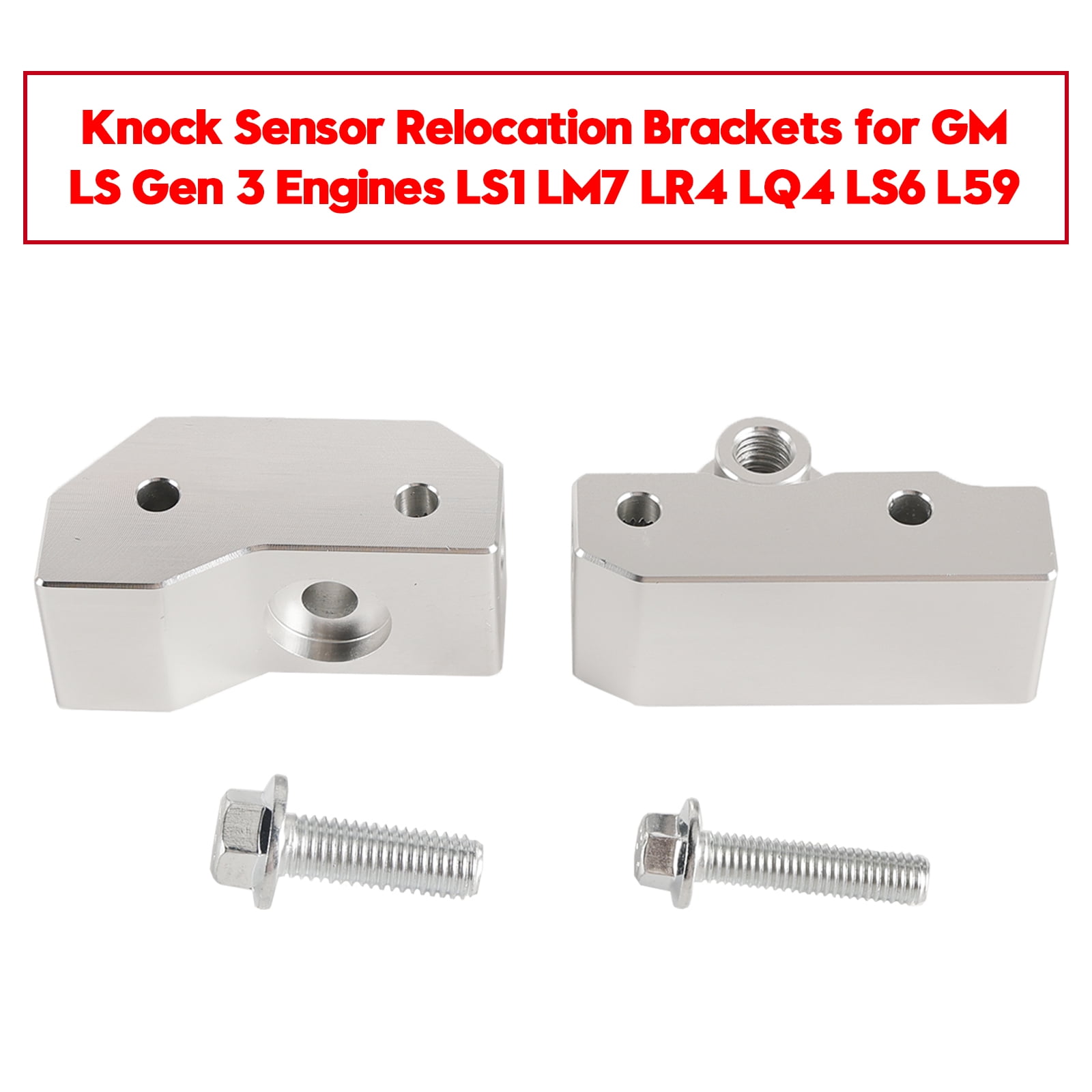 Knock Sensor Relocation Brackets for GM LS Gen 3 Engines LS1 LM7 LR4 ...