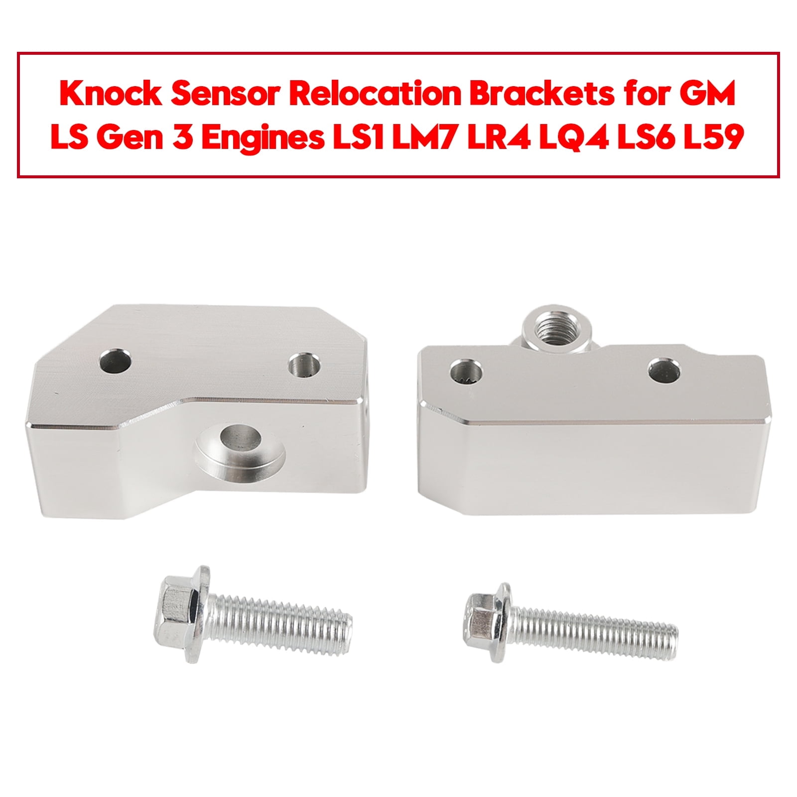 Knock Sensor Relocation Brackets for GM LS Gen 3 Engines LS1 LM7 LR4 ...