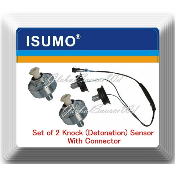 Knock Sensor with Harness Pair Kit Set for Chevy GMC Silverado Sierra ...