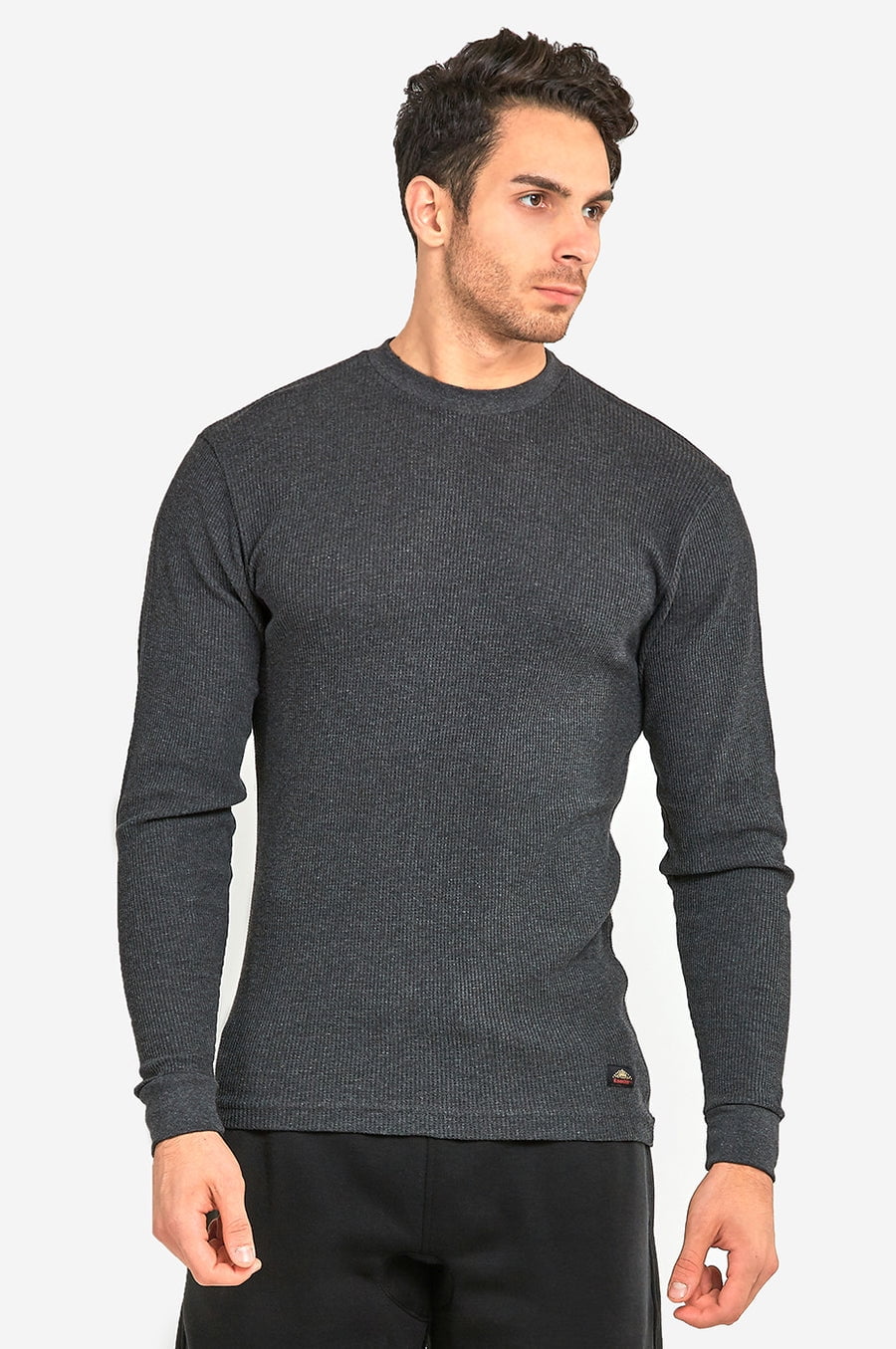 Knocker Men's Classic Waffle Knit Medium Weight Cotton Long Sleeve ...