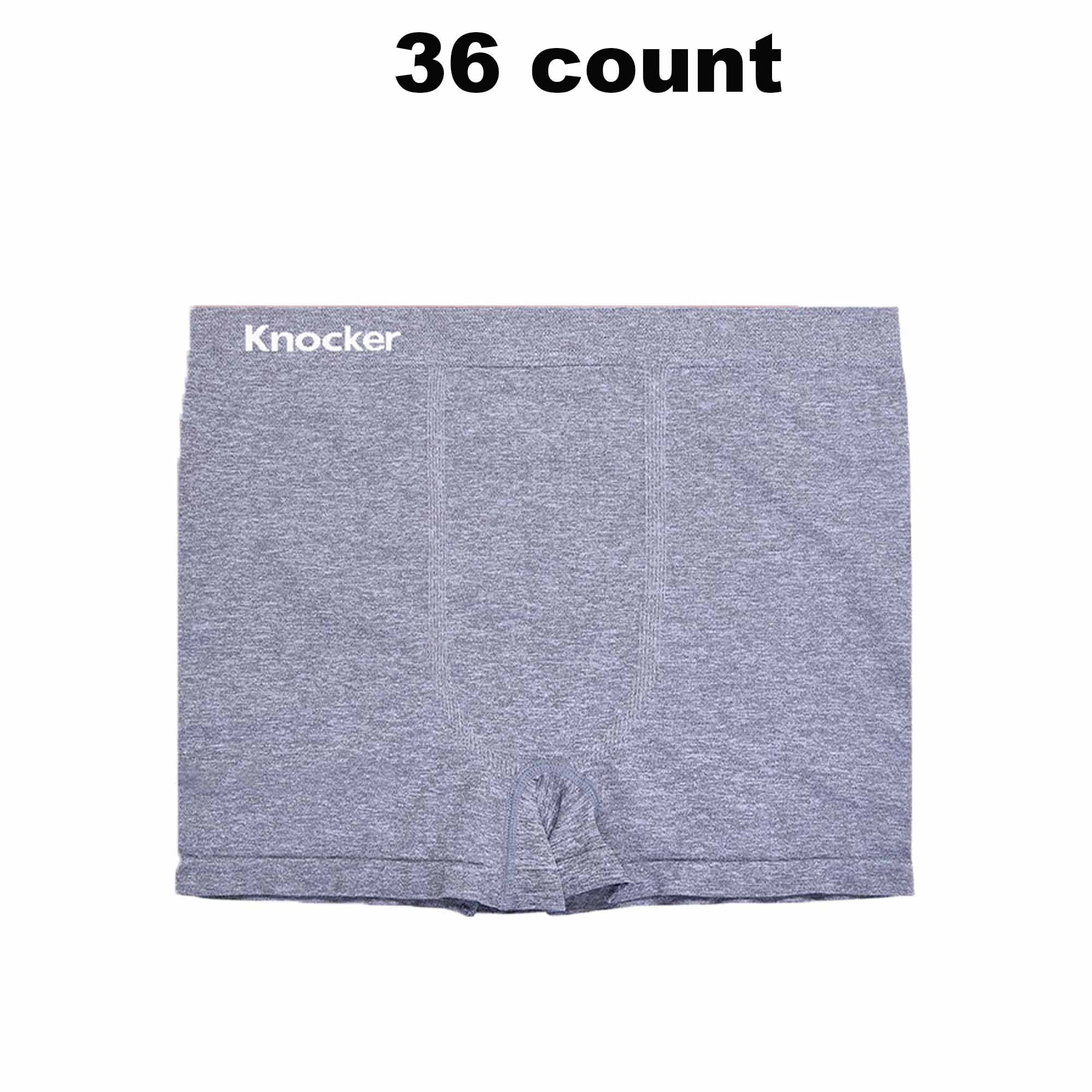 Knocker Men's Seamless Boxer Briefs (MS053M) - 36 Count - Walmart.com