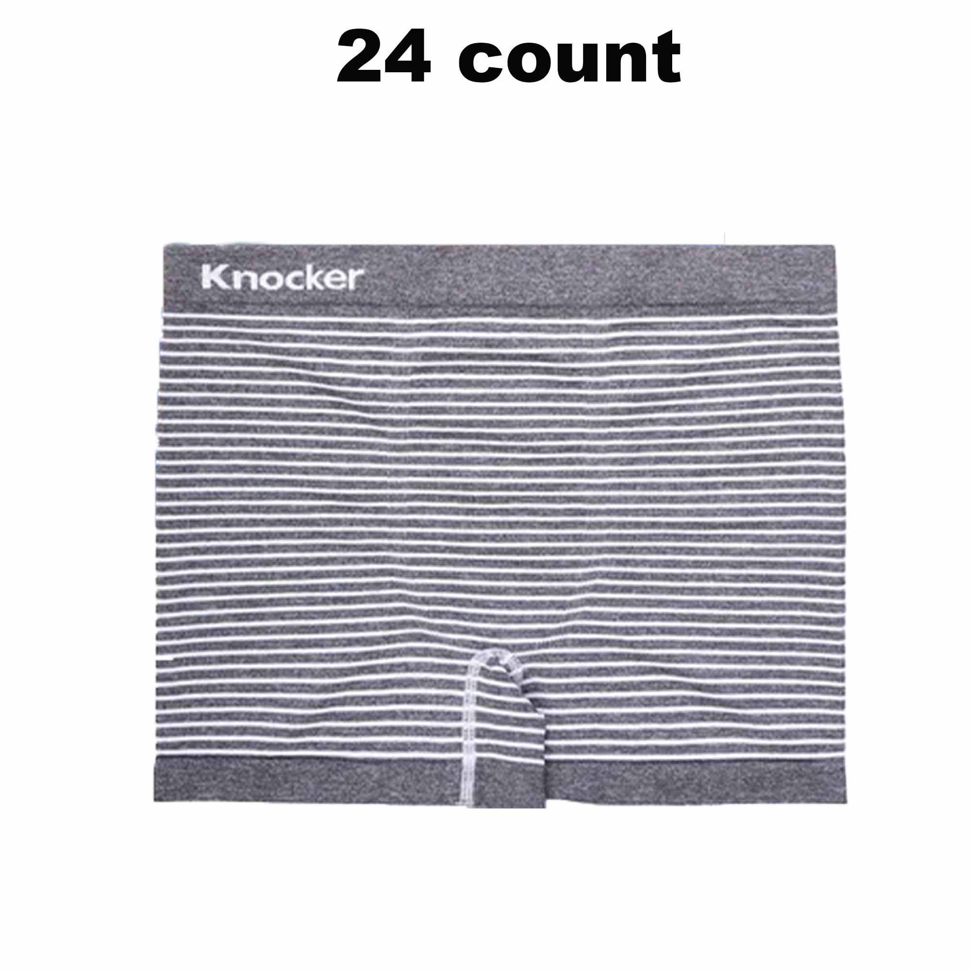Knocker Men's Seamless Boxer Briefs (MS054M) - 24Count - Walmart.com