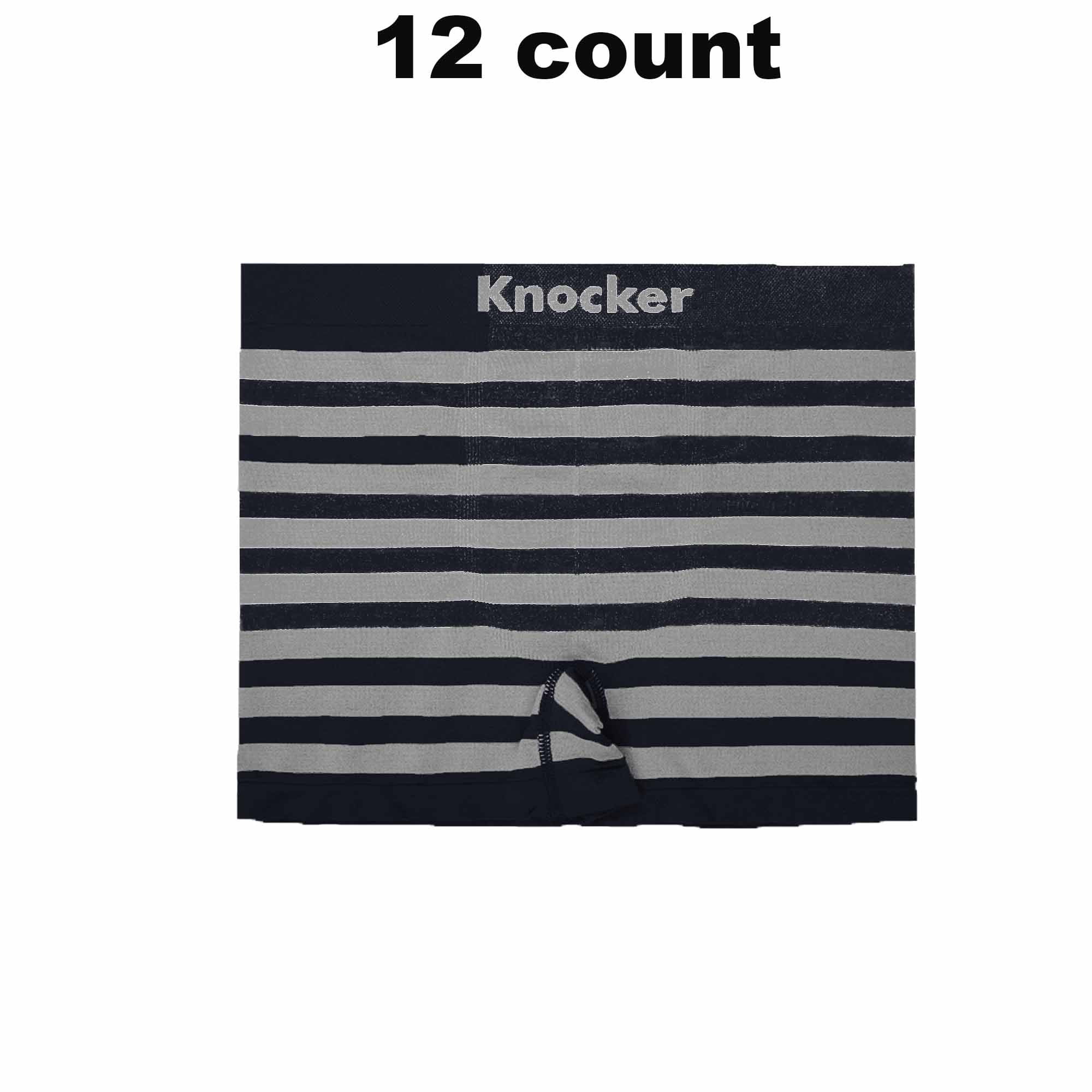 Knocker Men's Seamless Boxer Briefs (Ms016m) - 12 Count - Walmart.com