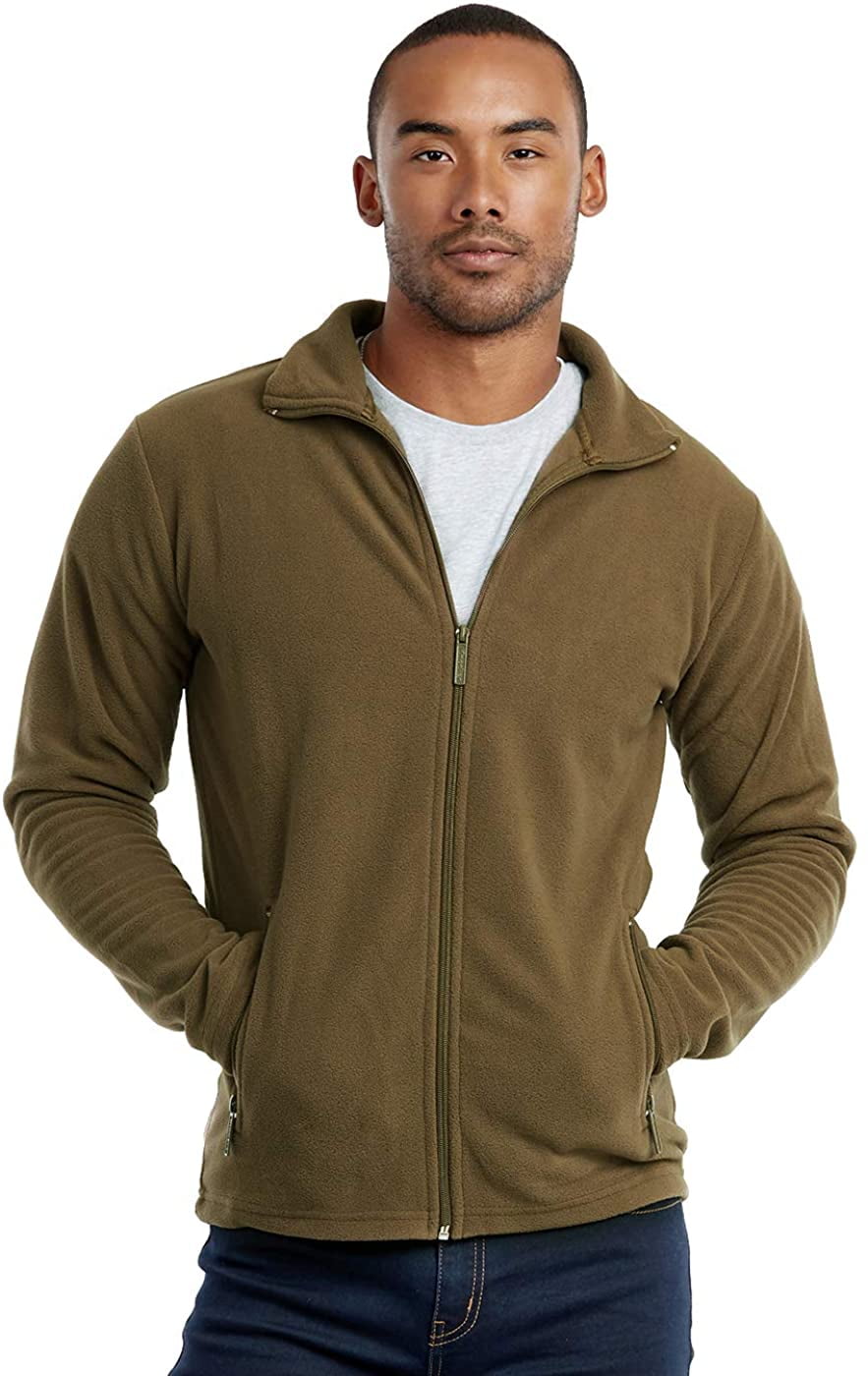Knocker Men's Soft Fleece Winter Warm Jacket, Polar Fleece Zip Up ...