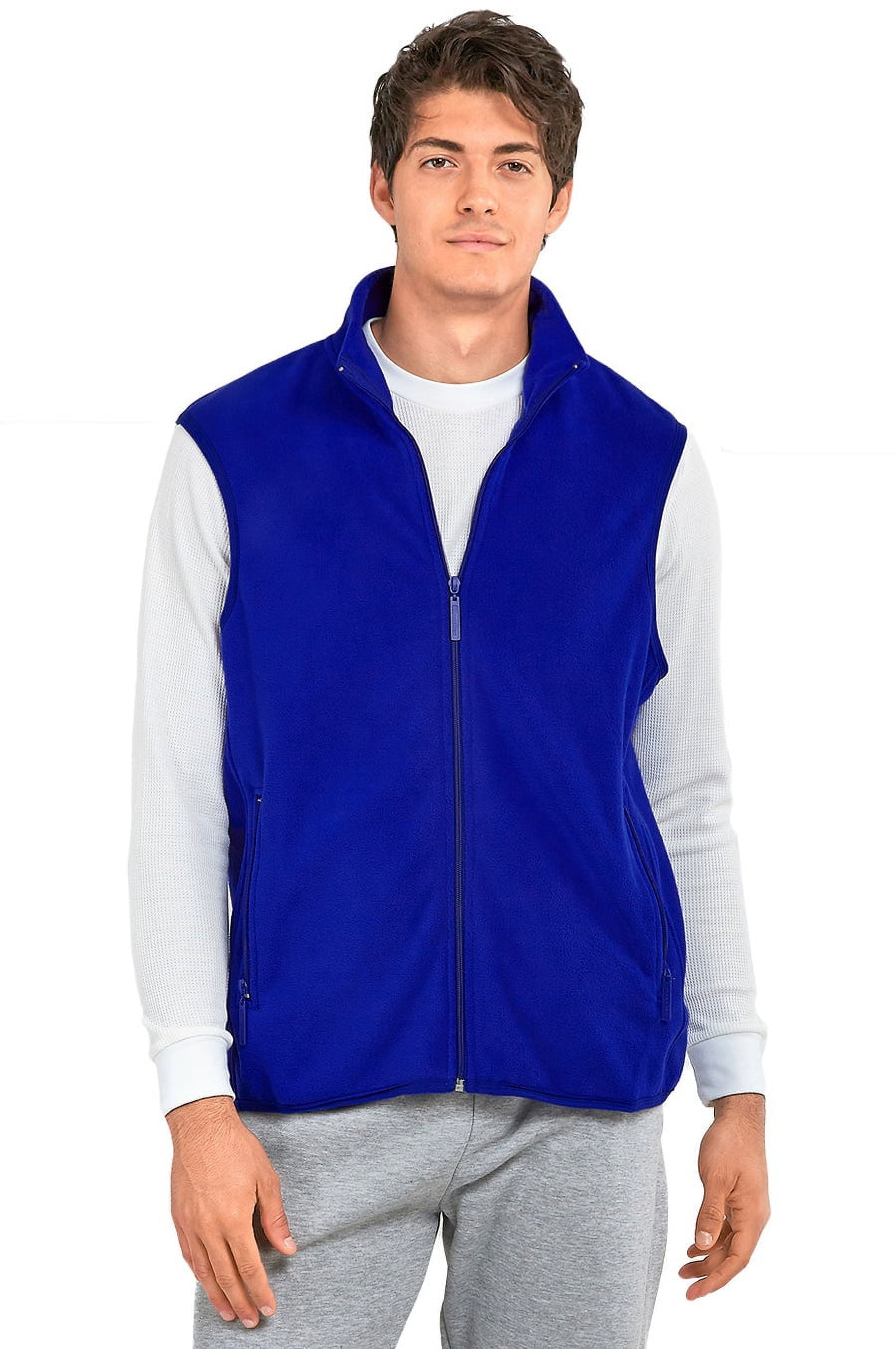 Knocker's Men's Outdoor Sleeveless Polar Soft Fleece Full-Zip Up ...
