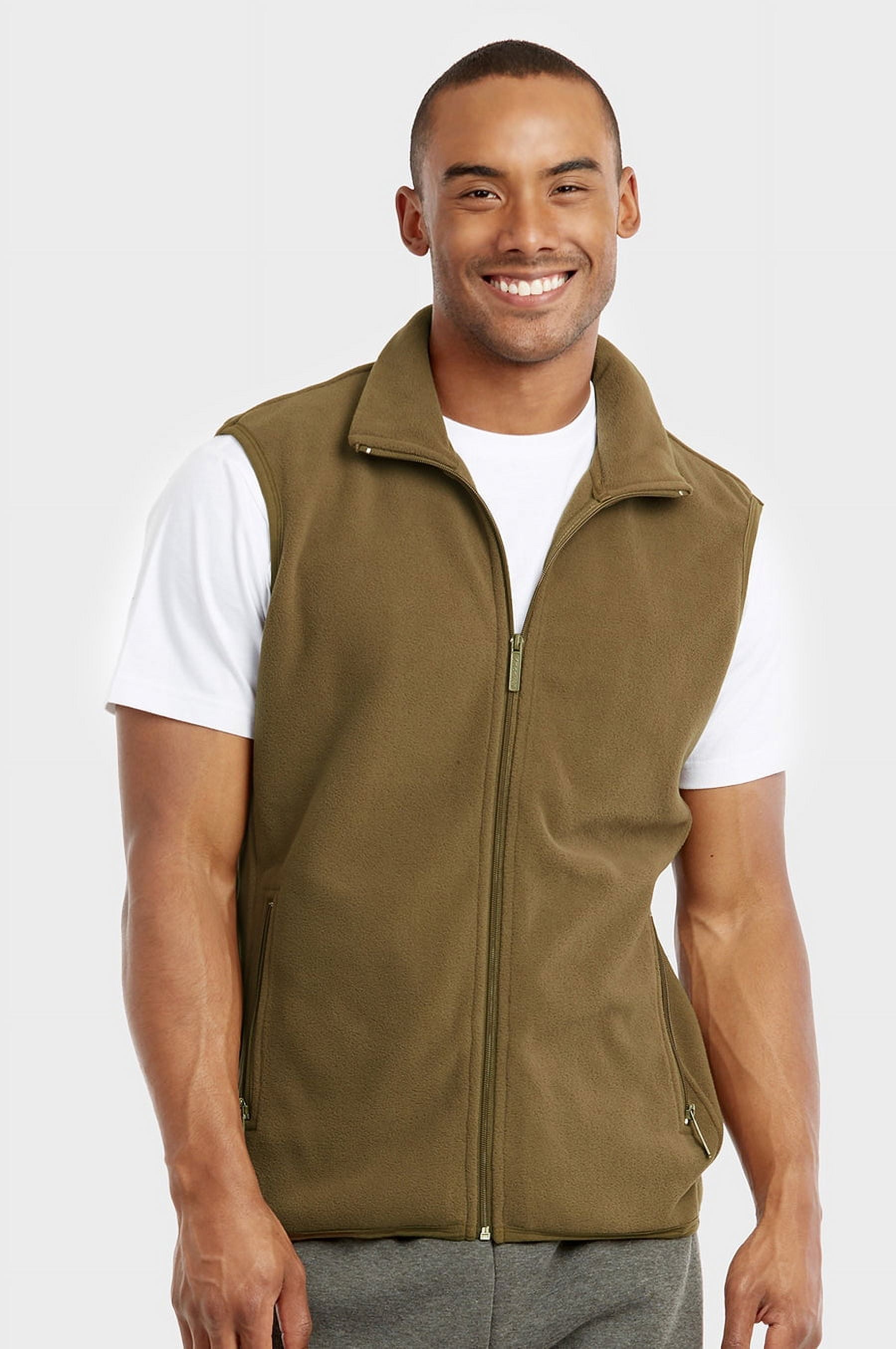 Knocker's Men's Outdoor Sleeveless Polar Soft Fleece Full-Zip Up ...