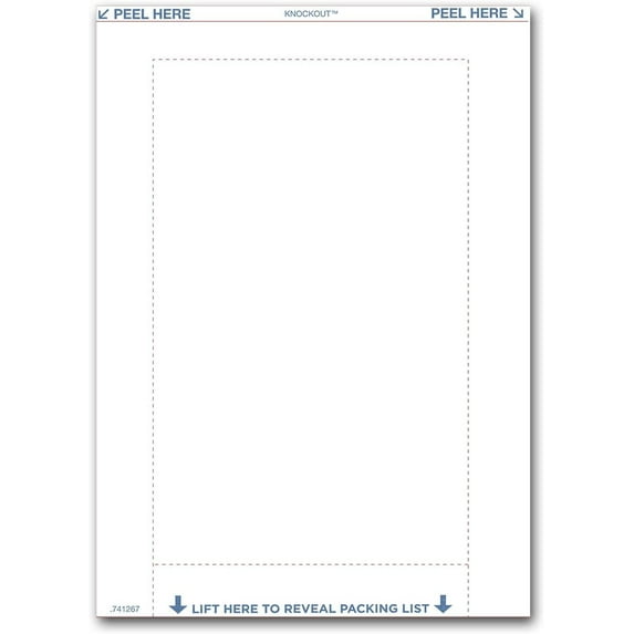 Knockout A5, Duplex Laser Shipping Label/Packing Slip, Shipping Label ...