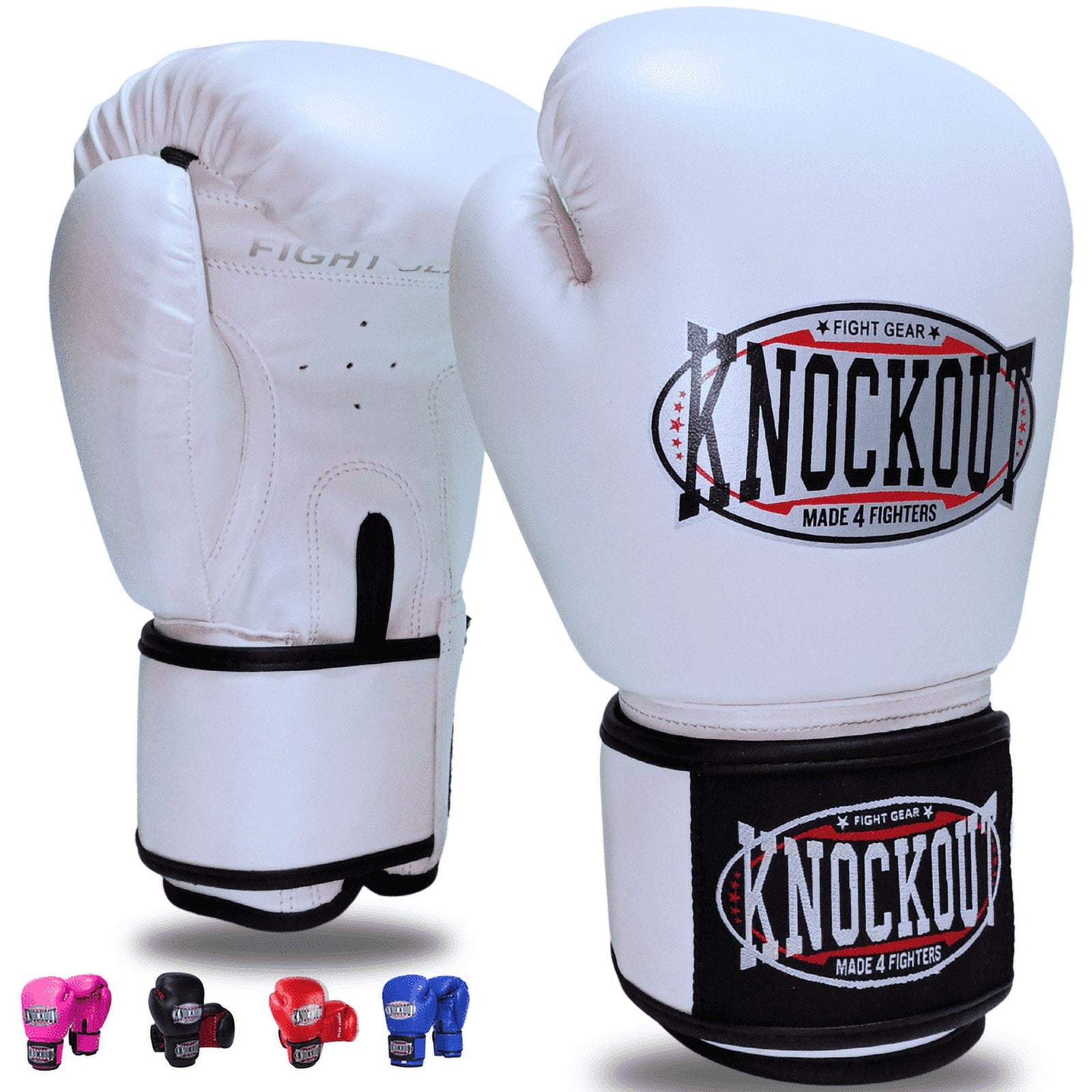 Knockout Boxing Gloves for Men Women, Muay Thai MMA Kickboxing Home Gym ...