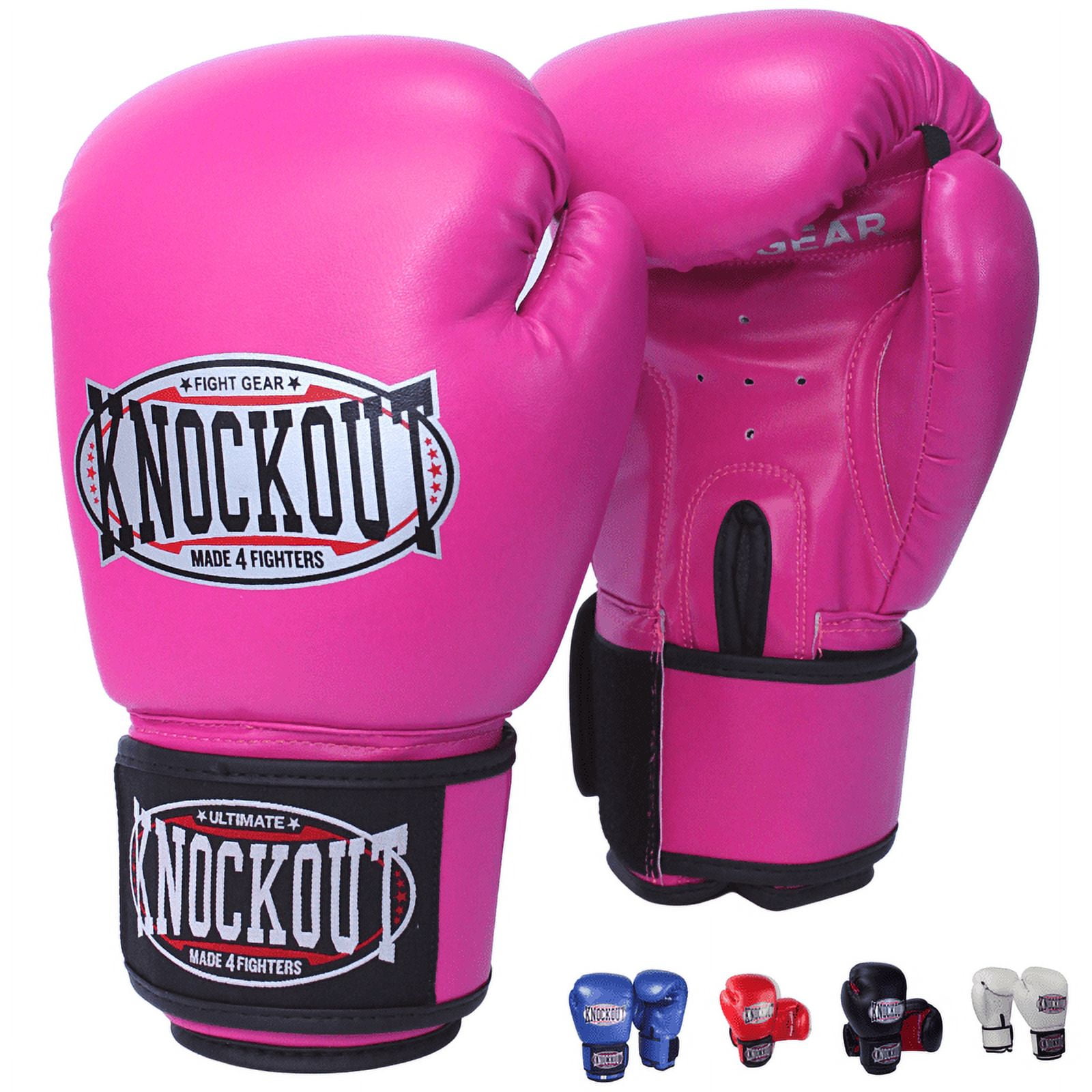 Knockout Boxing Gloves for Men Women, Muay Thai MMA Kickboxing Home Gym Training, Sparing Gloves ...