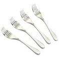 Knork 4 Piece Stainless Steel Dining Silverware Flatware Salad Fork Set, Silver - Walmart.com
