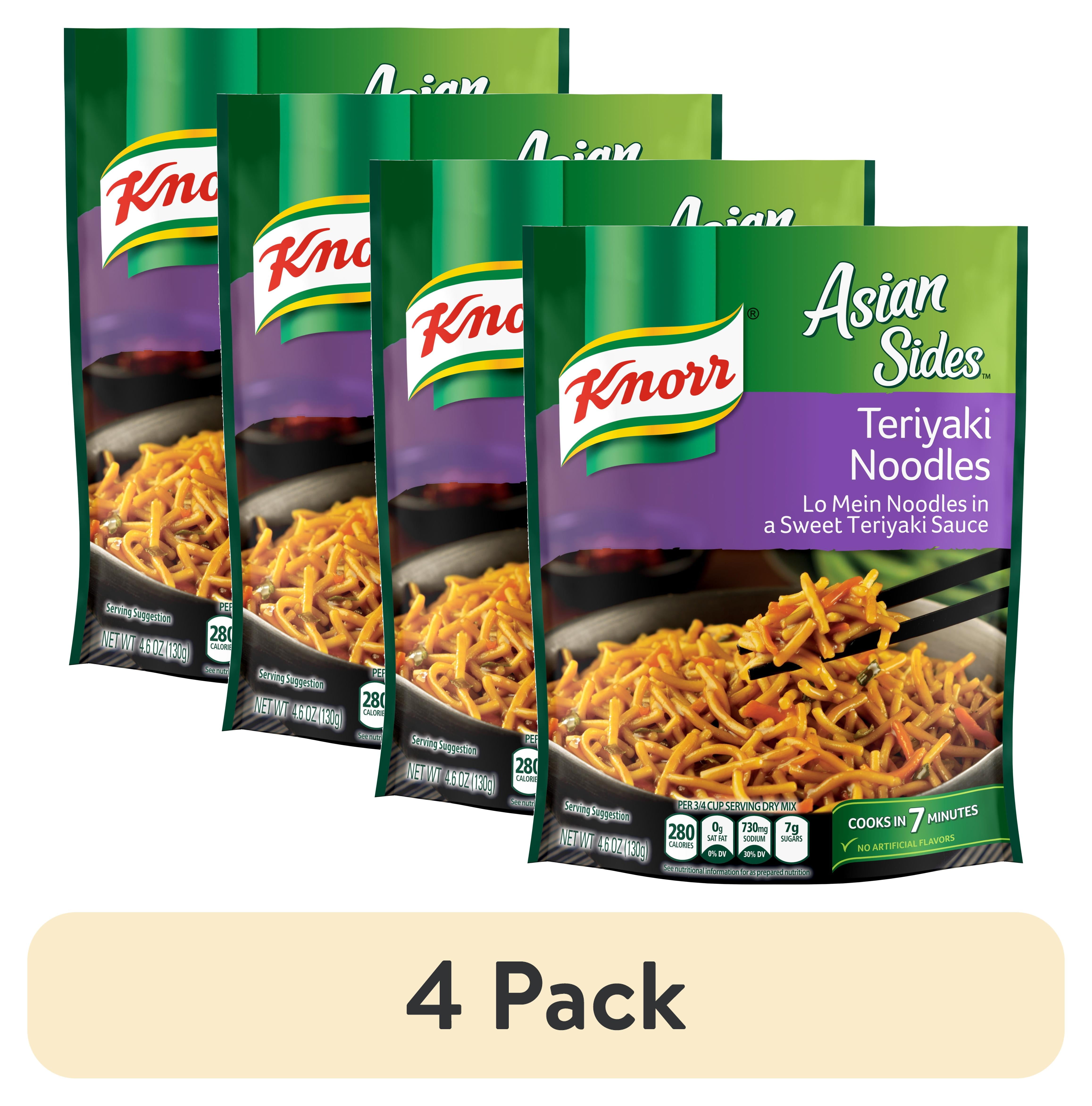 (4 pack) Knorr No Artificial Flavors Teriyaki Noodles Pasta Sides Ready ...