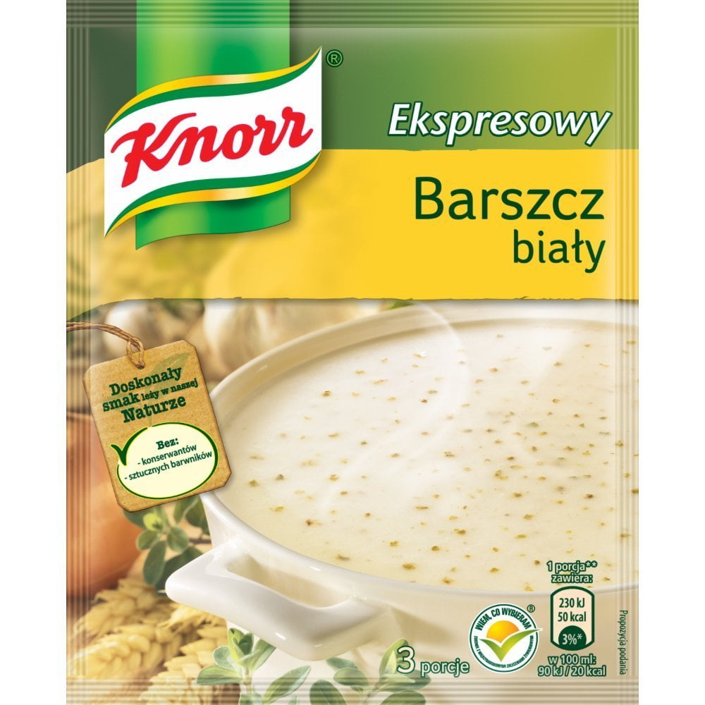 Knorr Barszcz Bialy Ekspresowy White Borscht Instant Soup Mix (3-Pack ...