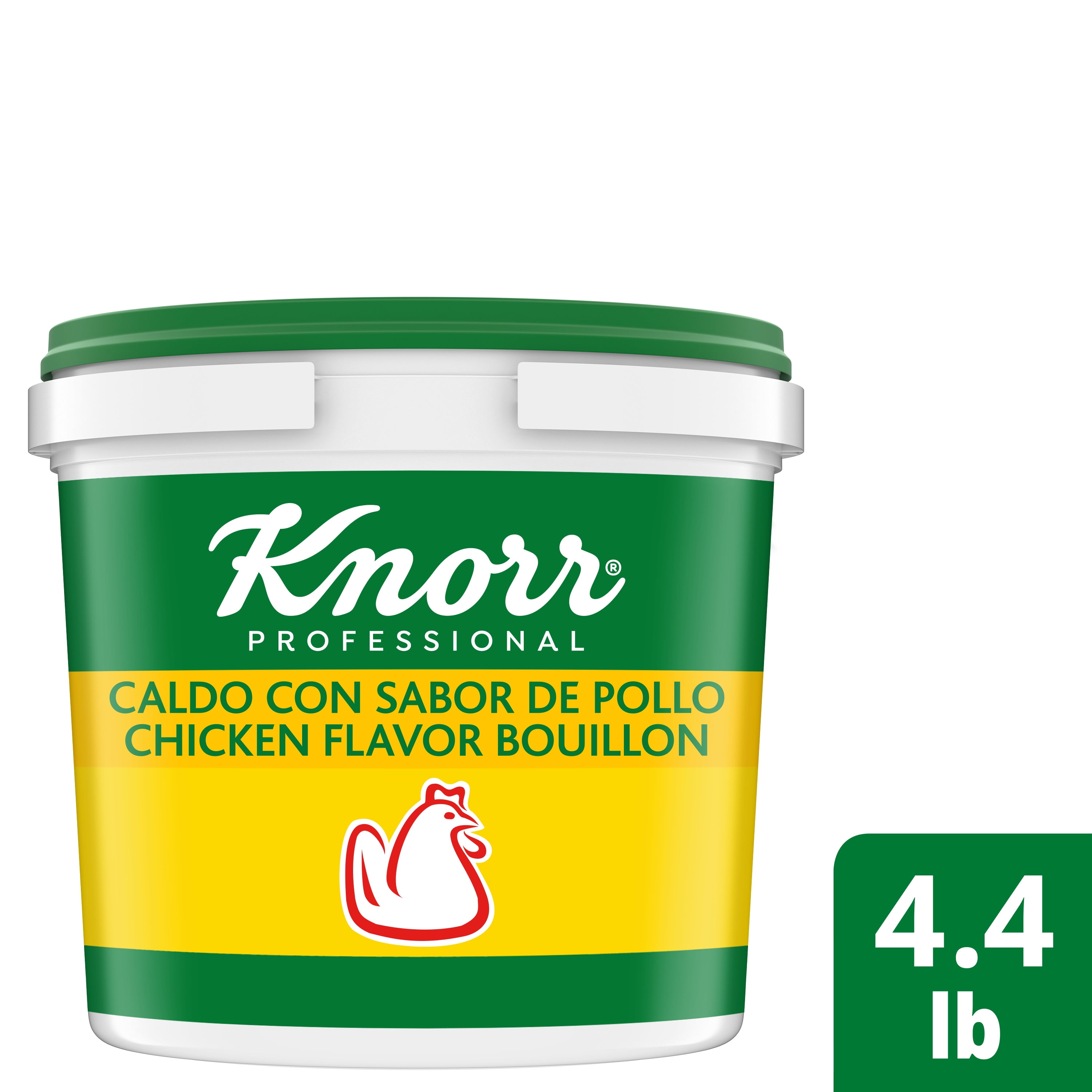 Knorr Chicken Flavor Bouillon - 4.4lb Bucket, Polvo Con Sabor - Walmart.com